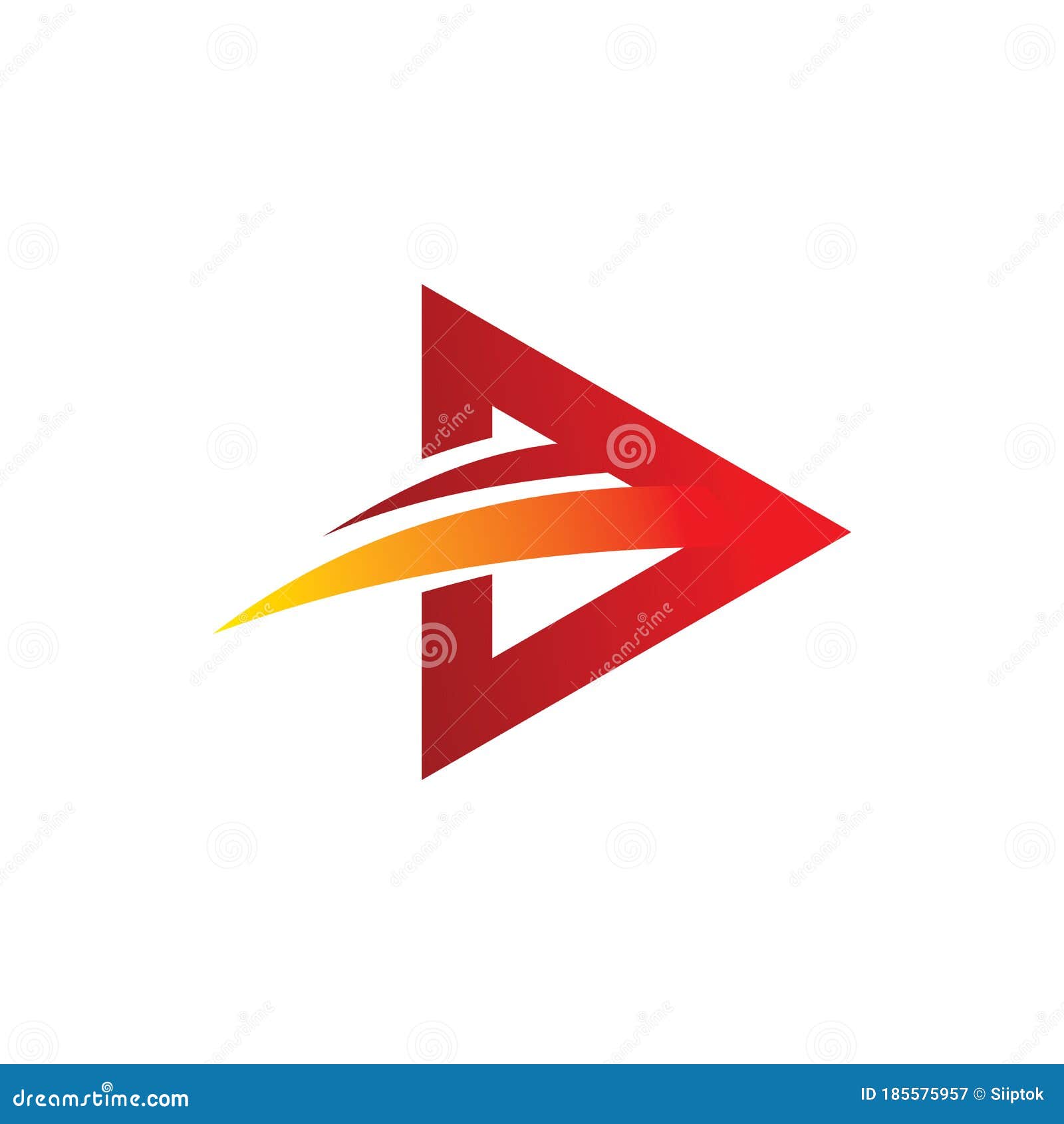 Triangle Play Motion Media Speed Logo Design Stock Vector ...