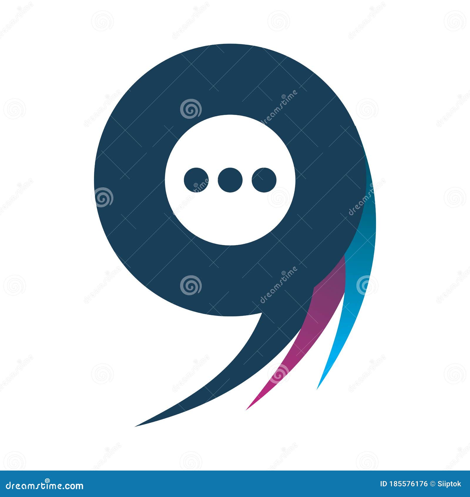 Full Color Group Creative Chat Logo Design Stock Vector - Illustration ...