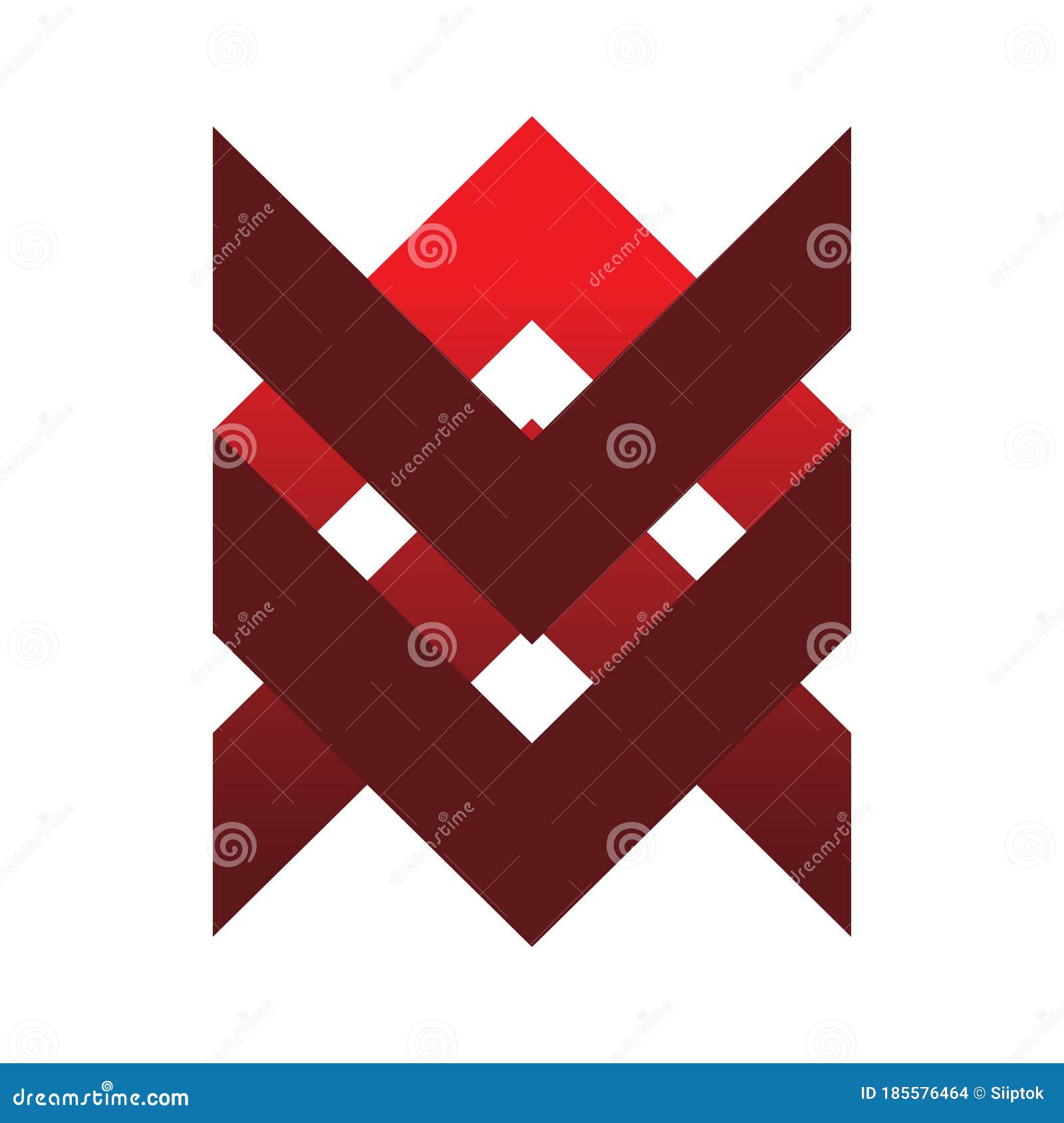 Red Color X Fence Arrow Logo Design Stock Vector - Illustration of ...