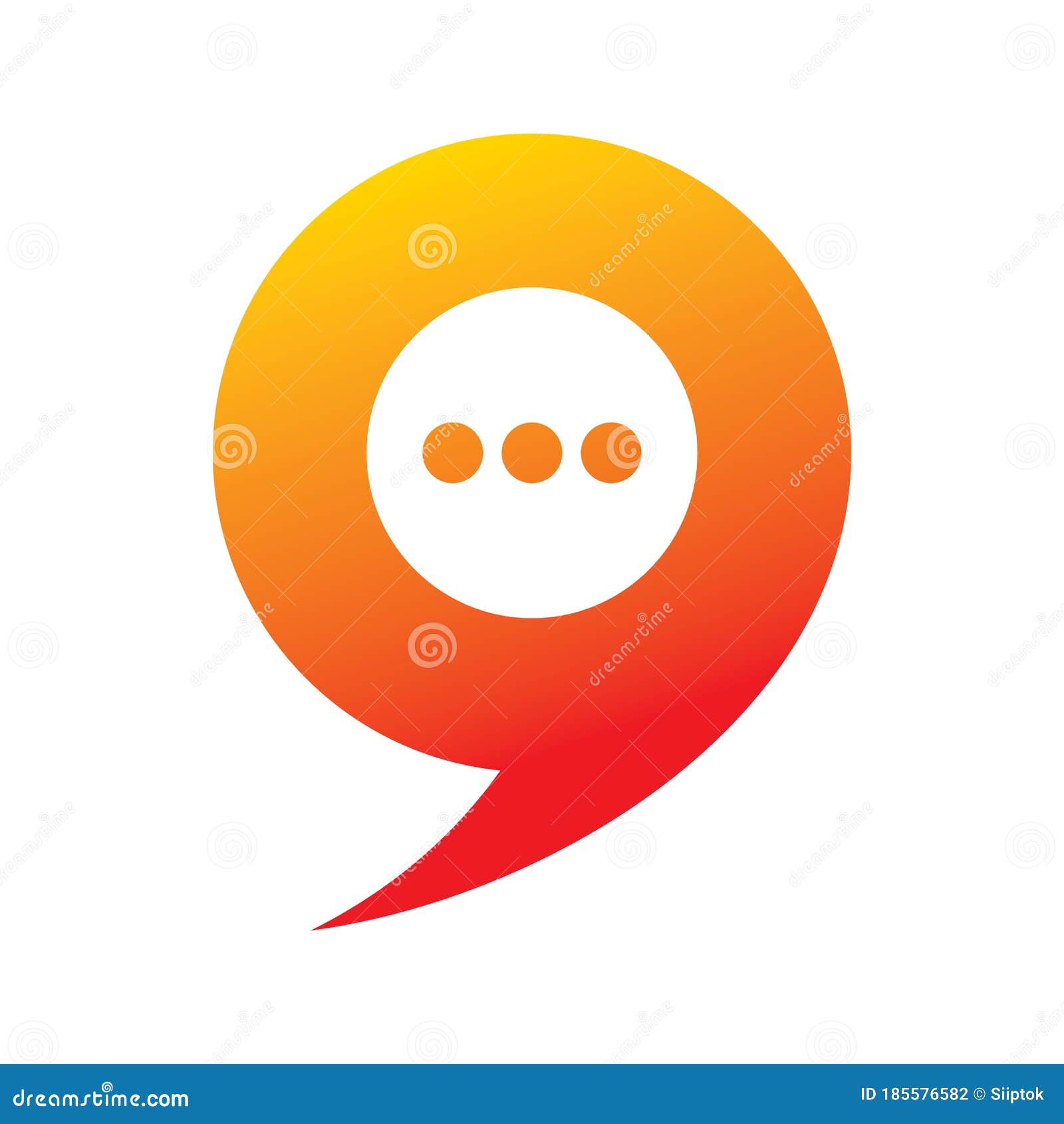 Creative Full Color Chat Nine Shape Logo Design Stock Vector ...