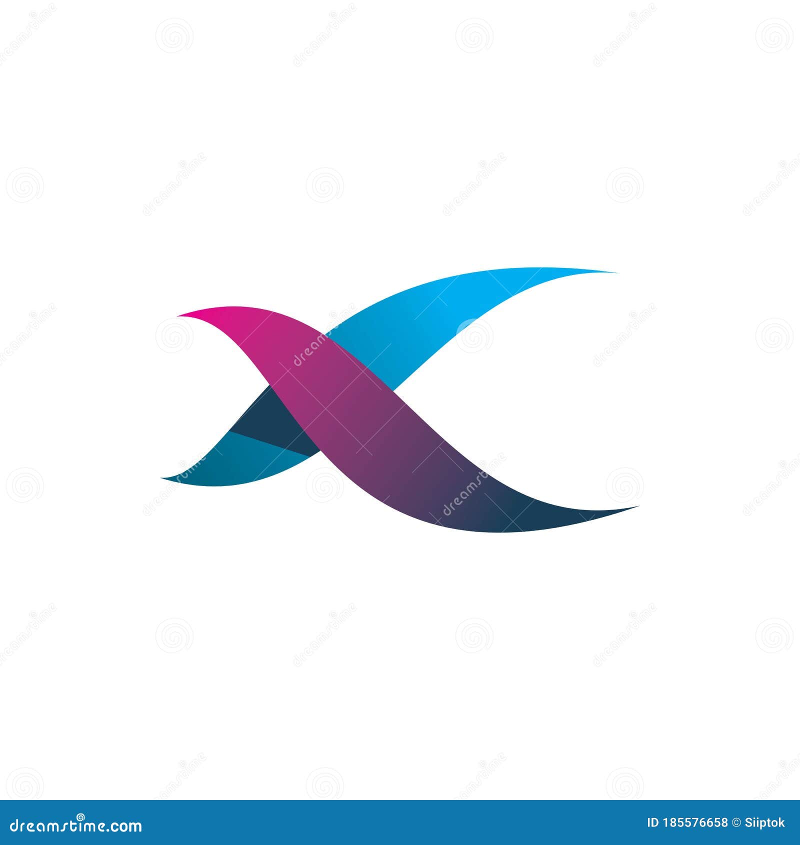 Creative Modern Full Color Letter X Sword Logo Design Stock Vector ...