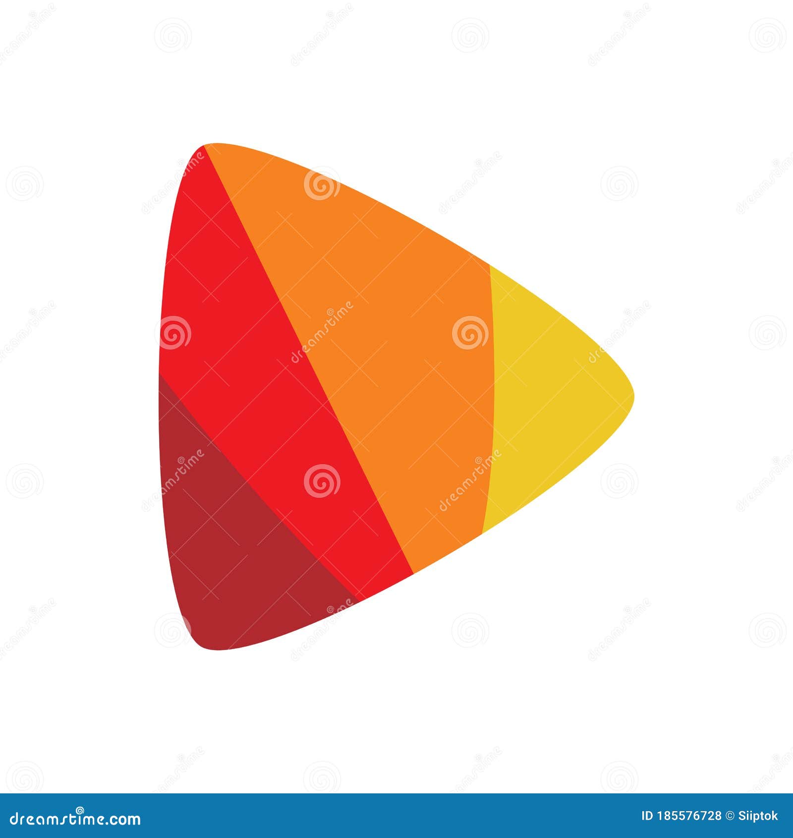 Triangle Play Media Creative Full Color Logo Design Stock Vector ...