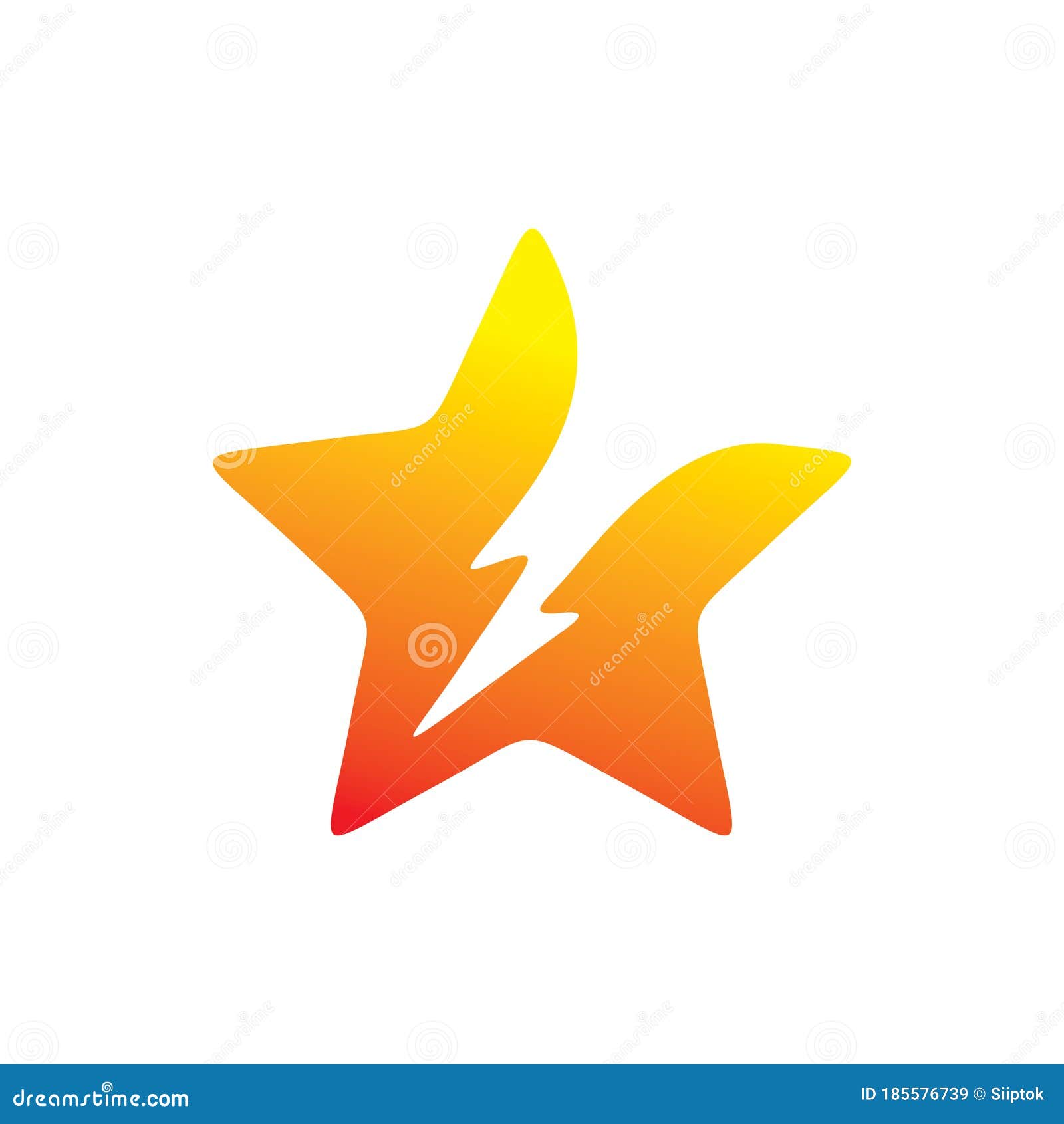 Lightning Star,Energy Star Logo Vector Icon Design Template Royalty ...