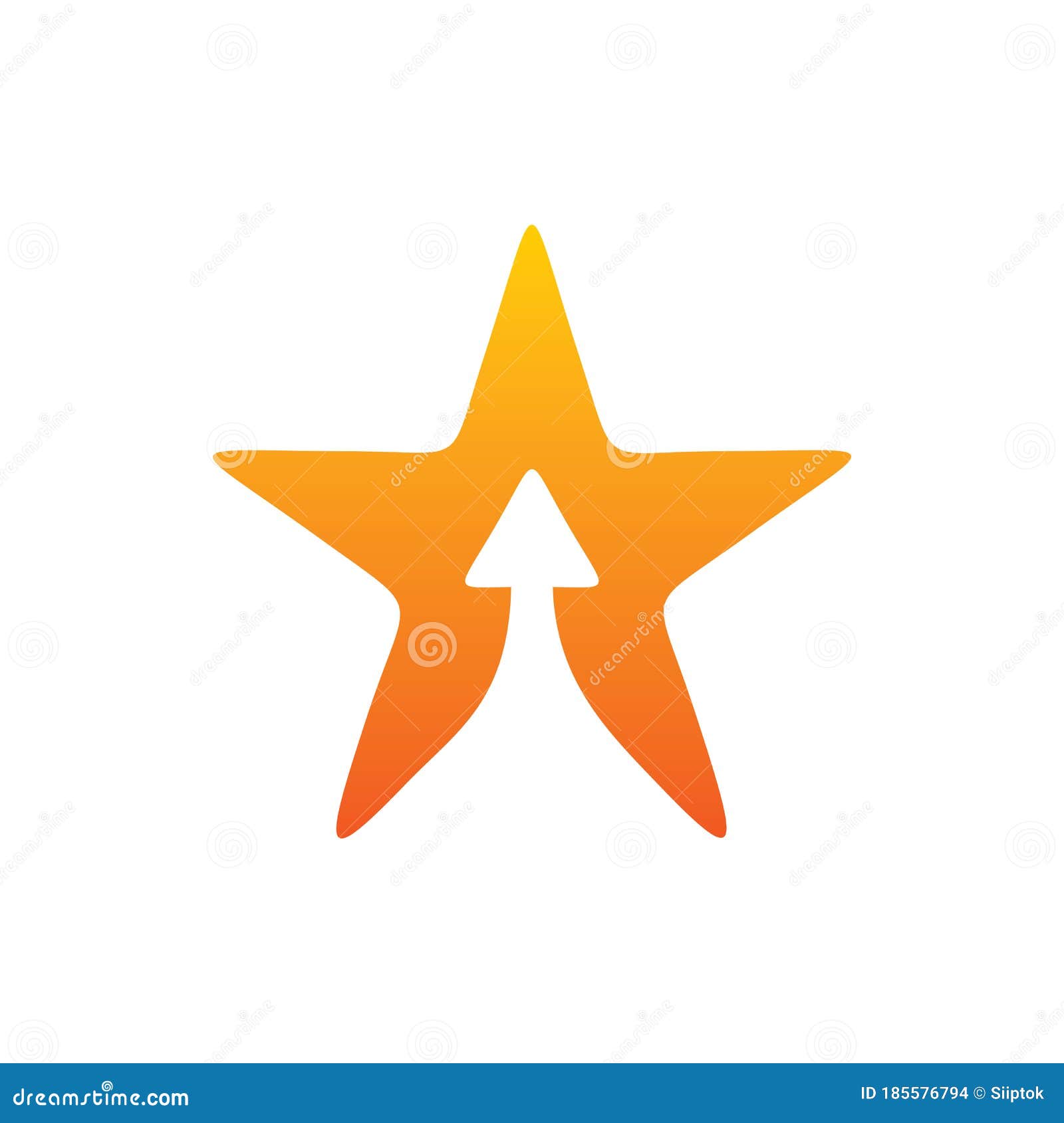 Creative Full Color Star Arrow Logo Design Stock Vector - Illustration ...