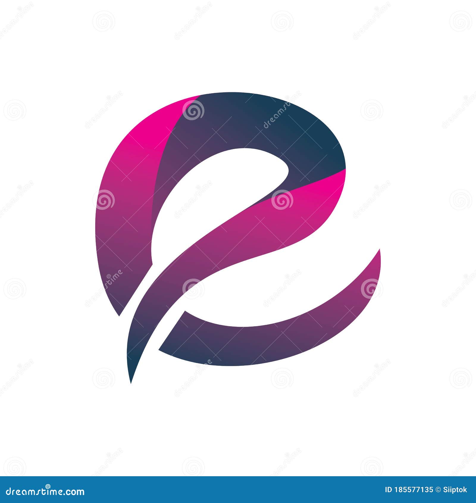 Font Letter E Modern Creative Full Color Young Logo Design Stock Vector ...