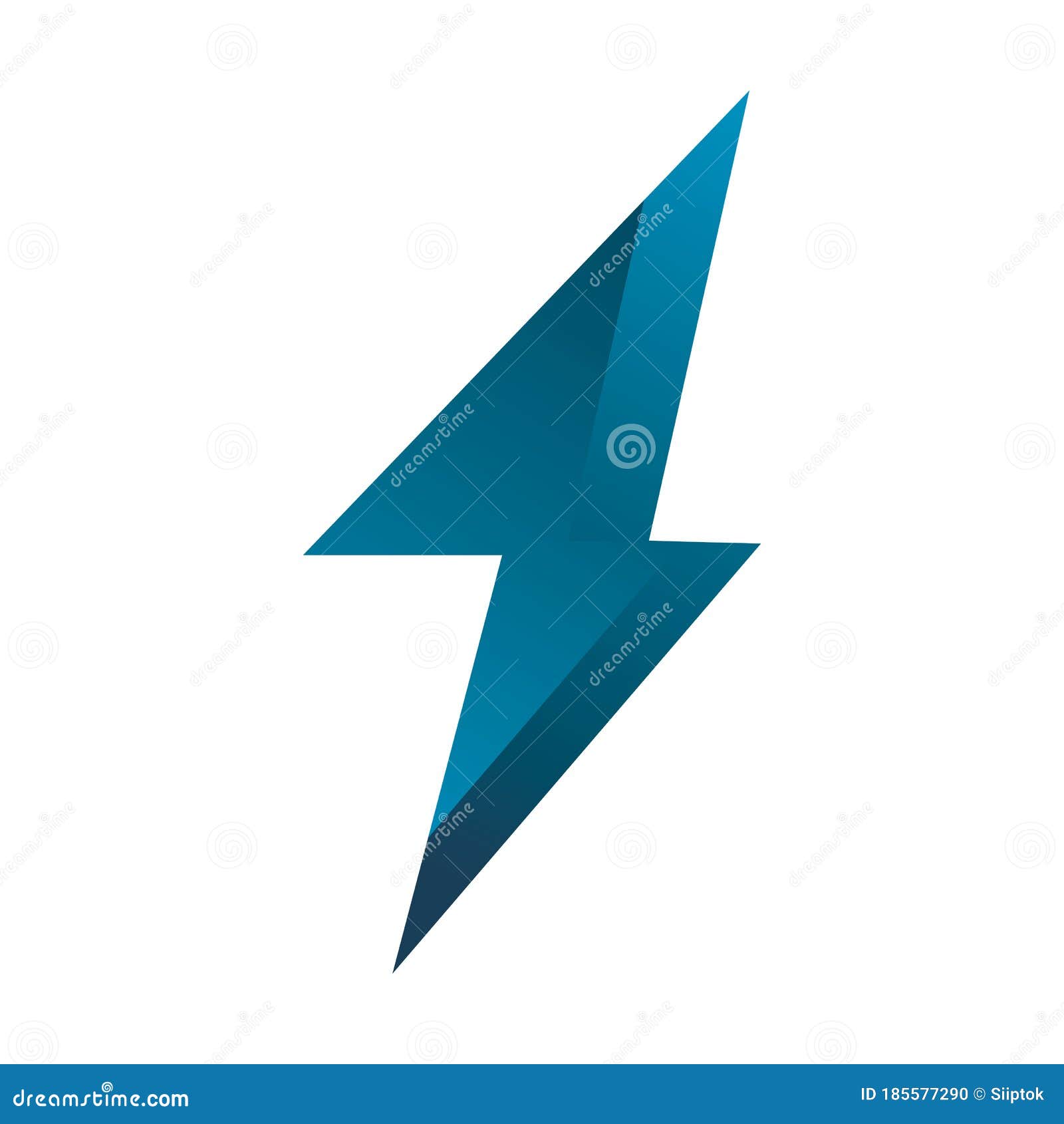 Electric Blue Lightning Energy Power Logo Design Stock Vector ...
