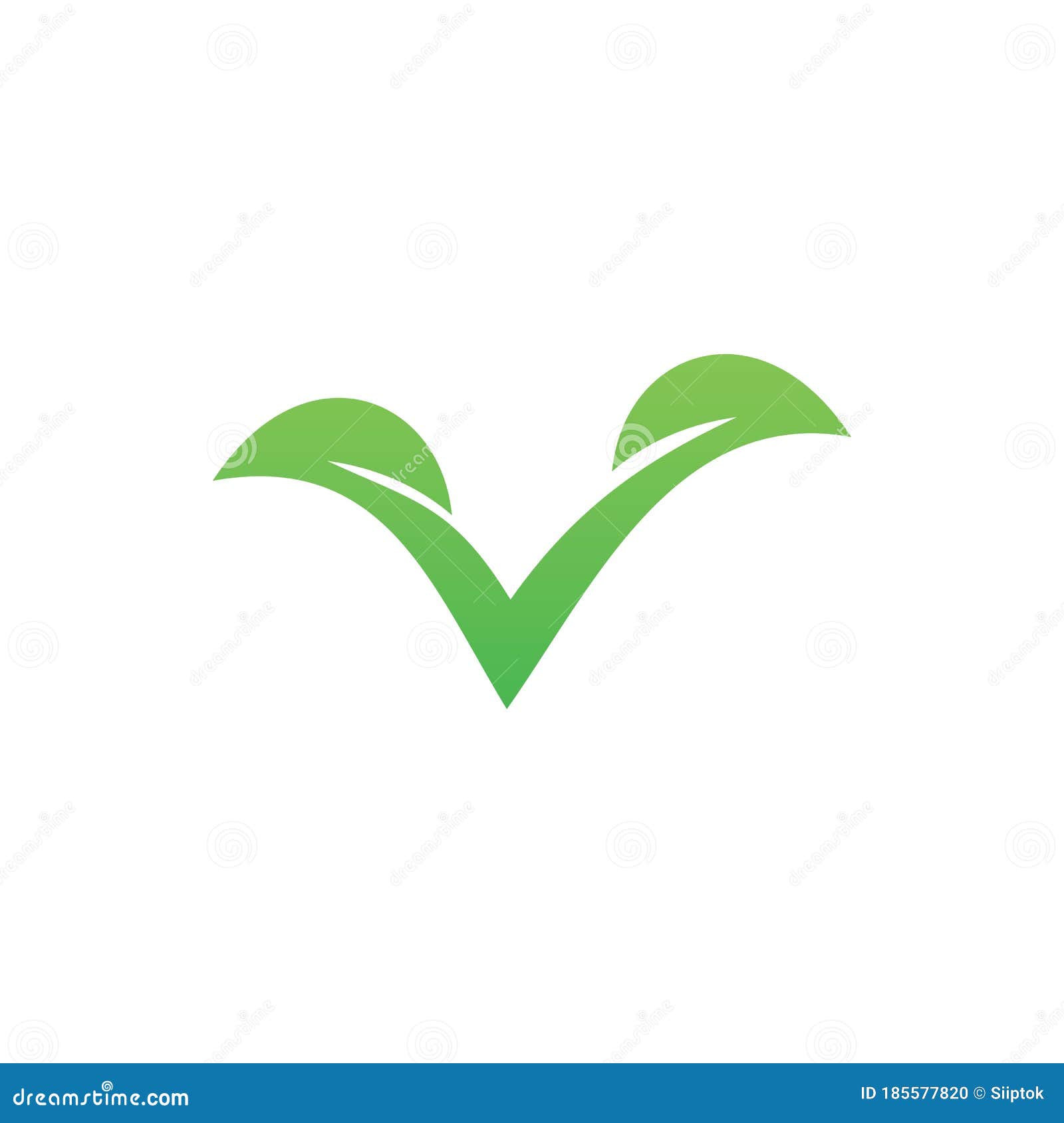 Font Letter V Green Nature Leaf Tree Plant Logo Design Stock Vector ...
