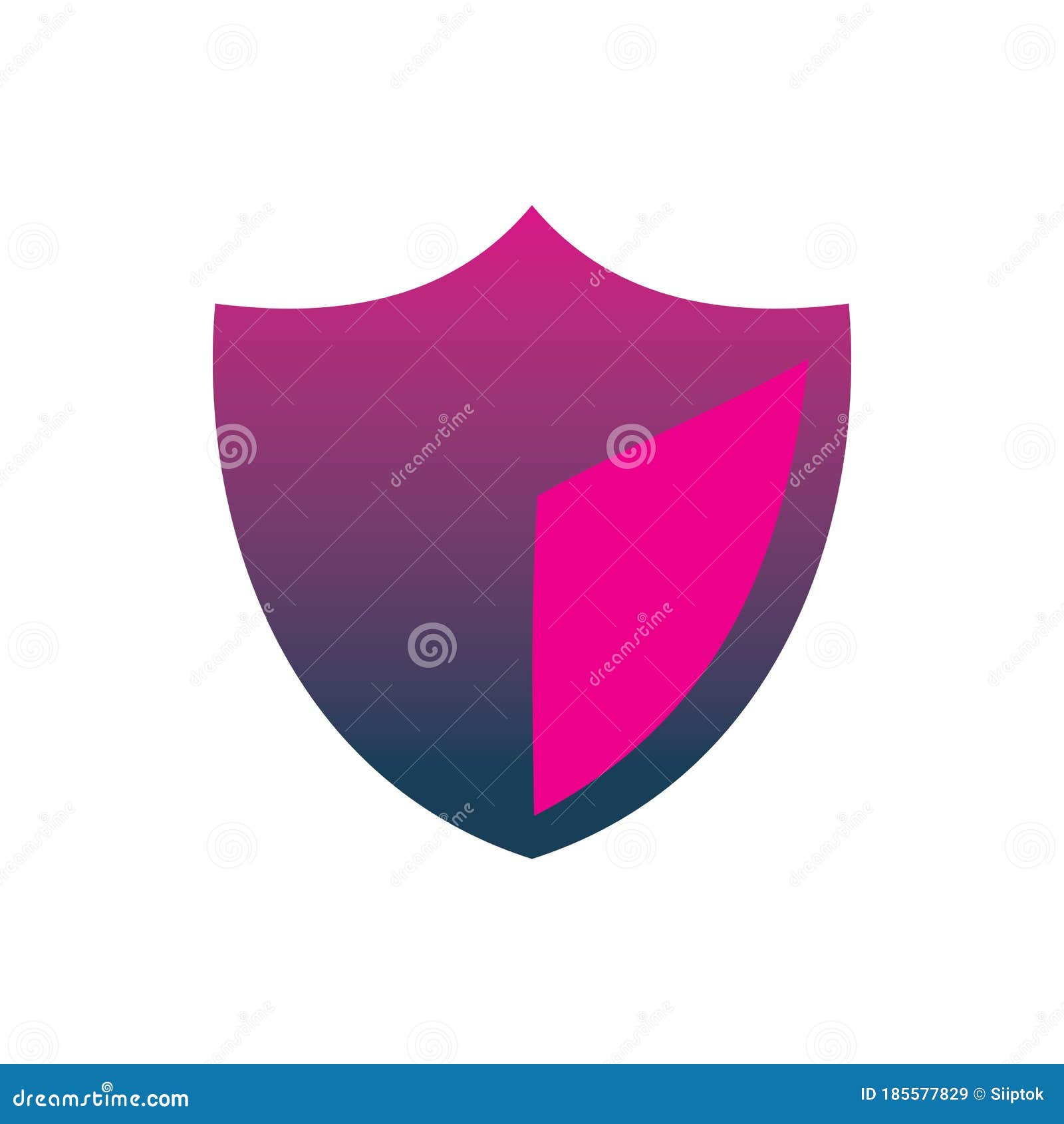 Creative Modern Full Color Secure Shield Logo Design Stock Vector ...
