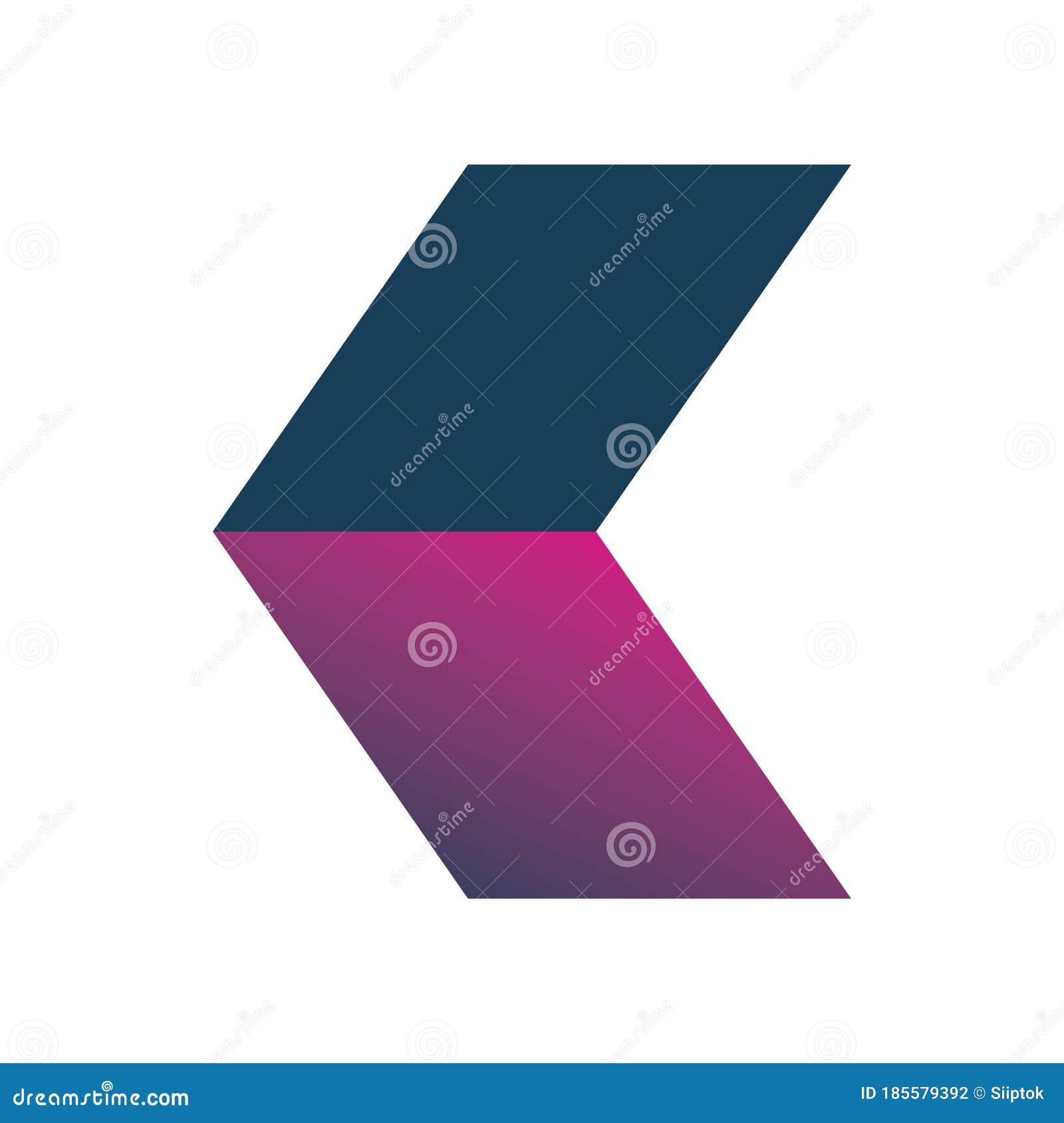 Modern Full Color Arrow Corner Logo Design Stock Vector - Illustration ...