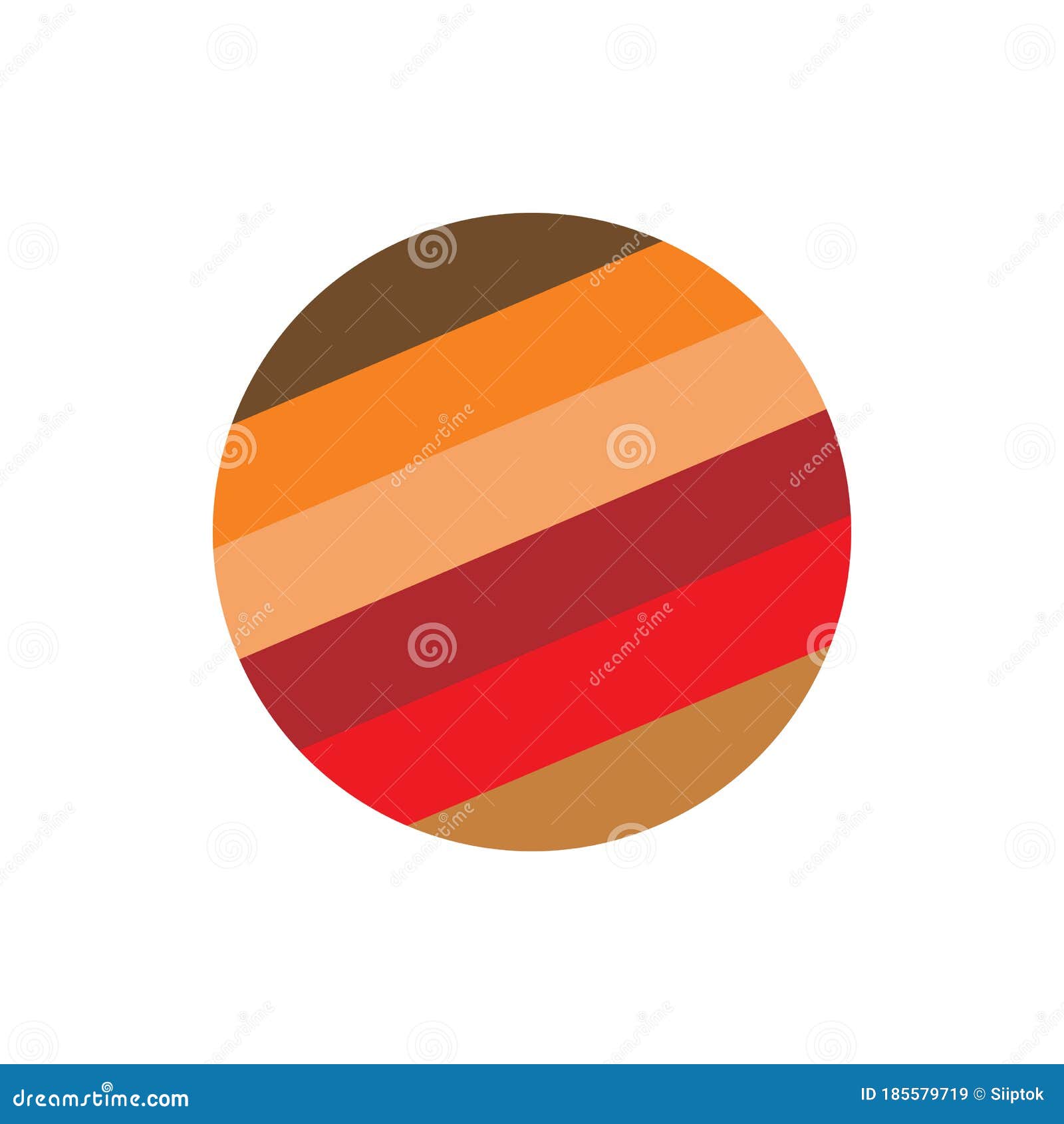 Red Full Color Circle Abstract Gradiant Strip Line Logo Design Stock ...
