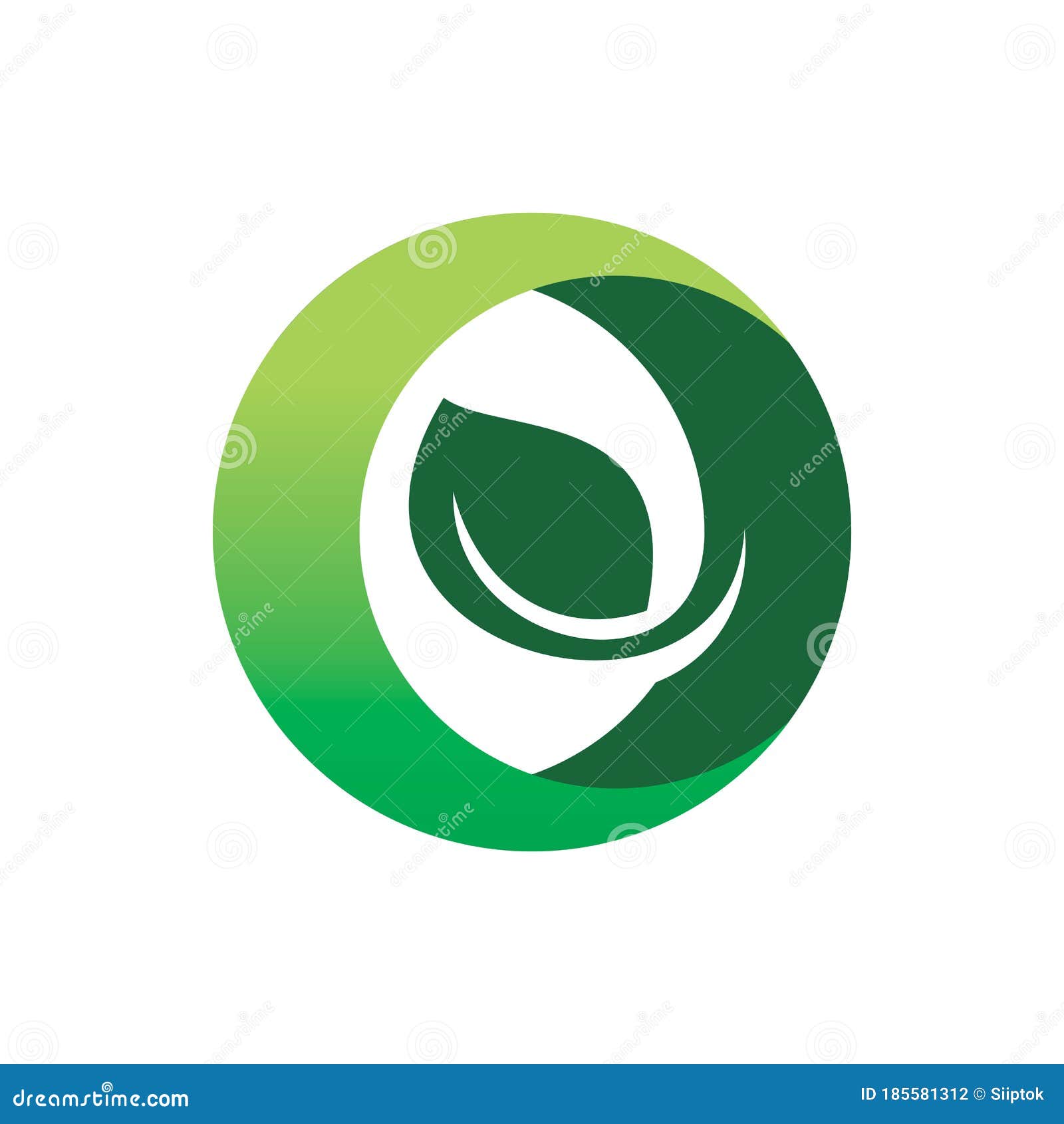 Biotic Logo. Green B Monogram. Letter B And A Green Leaf. Vector ...