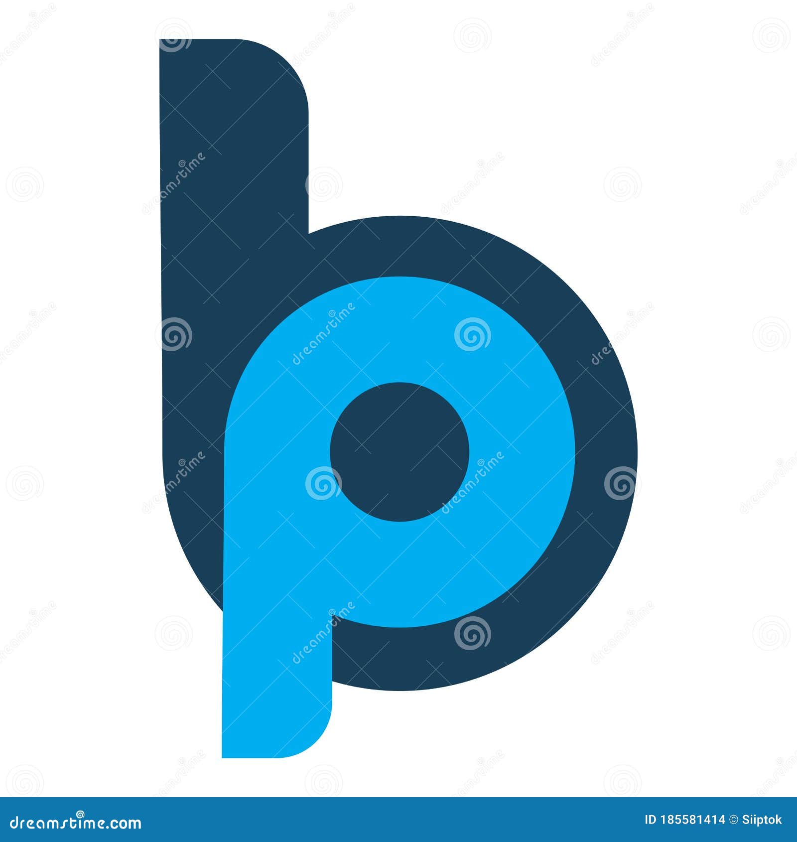 Font Letter B P Logo Design Stock Vector - Illustration of elegant ...