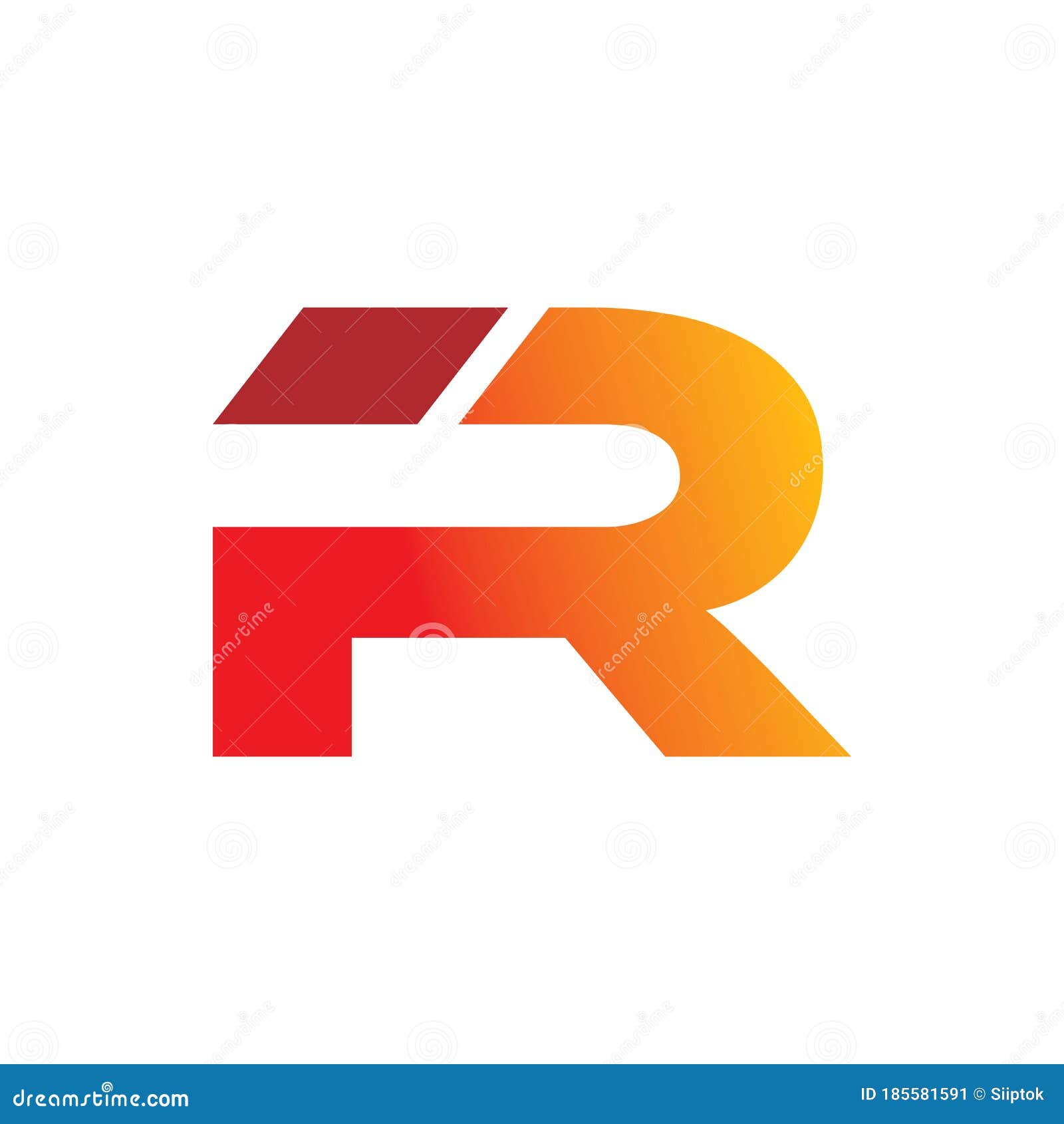 Solid Letter R Race Logo Design Stock Vector - Illustration of flying ...