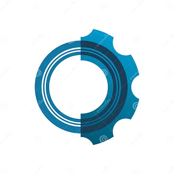 Gear Circle Gear Logo Design Stock Vector - Illustration of abstract ...