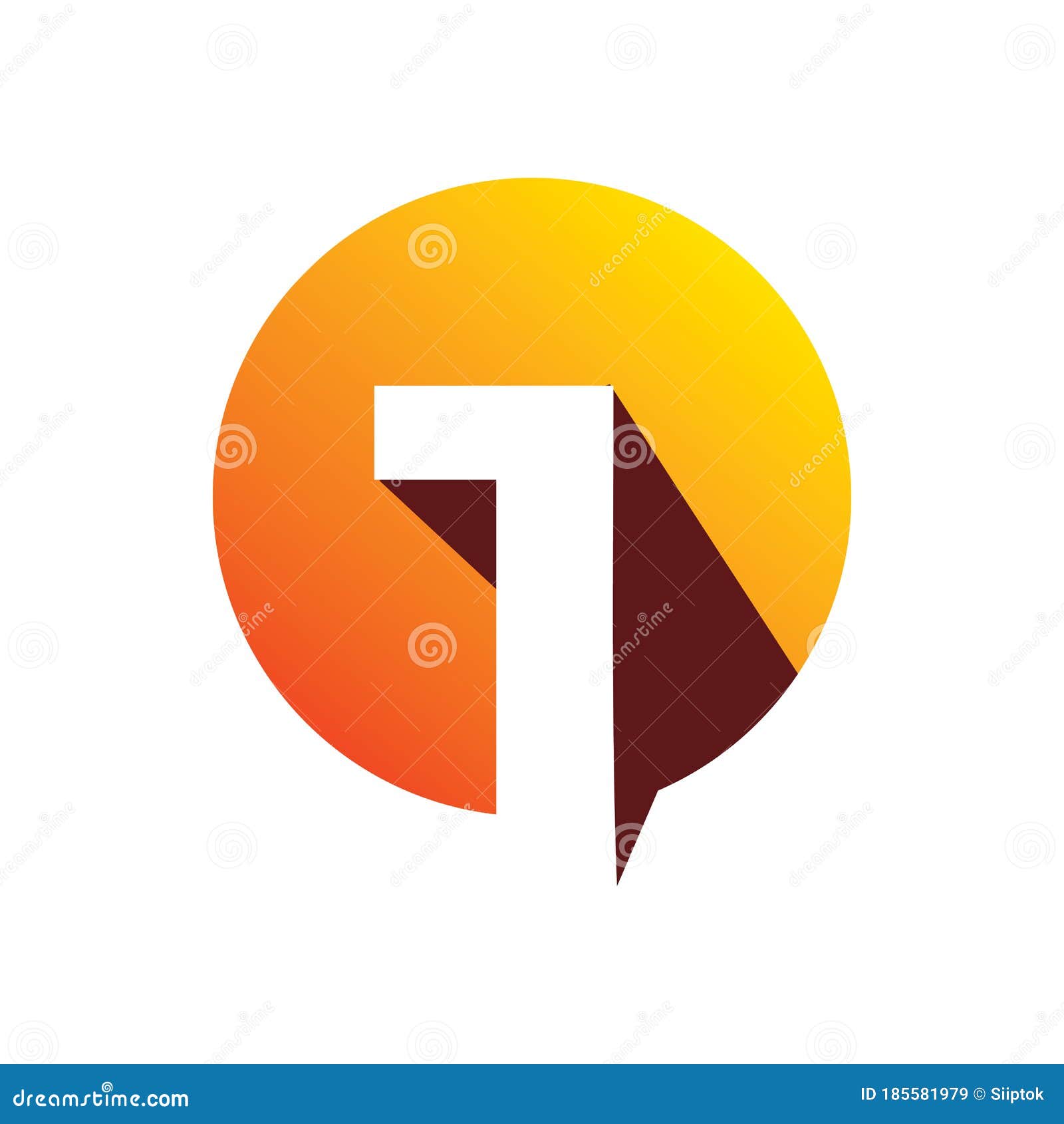 Circle One Number 1 Logo Design Stock Vector - Illustration of ...