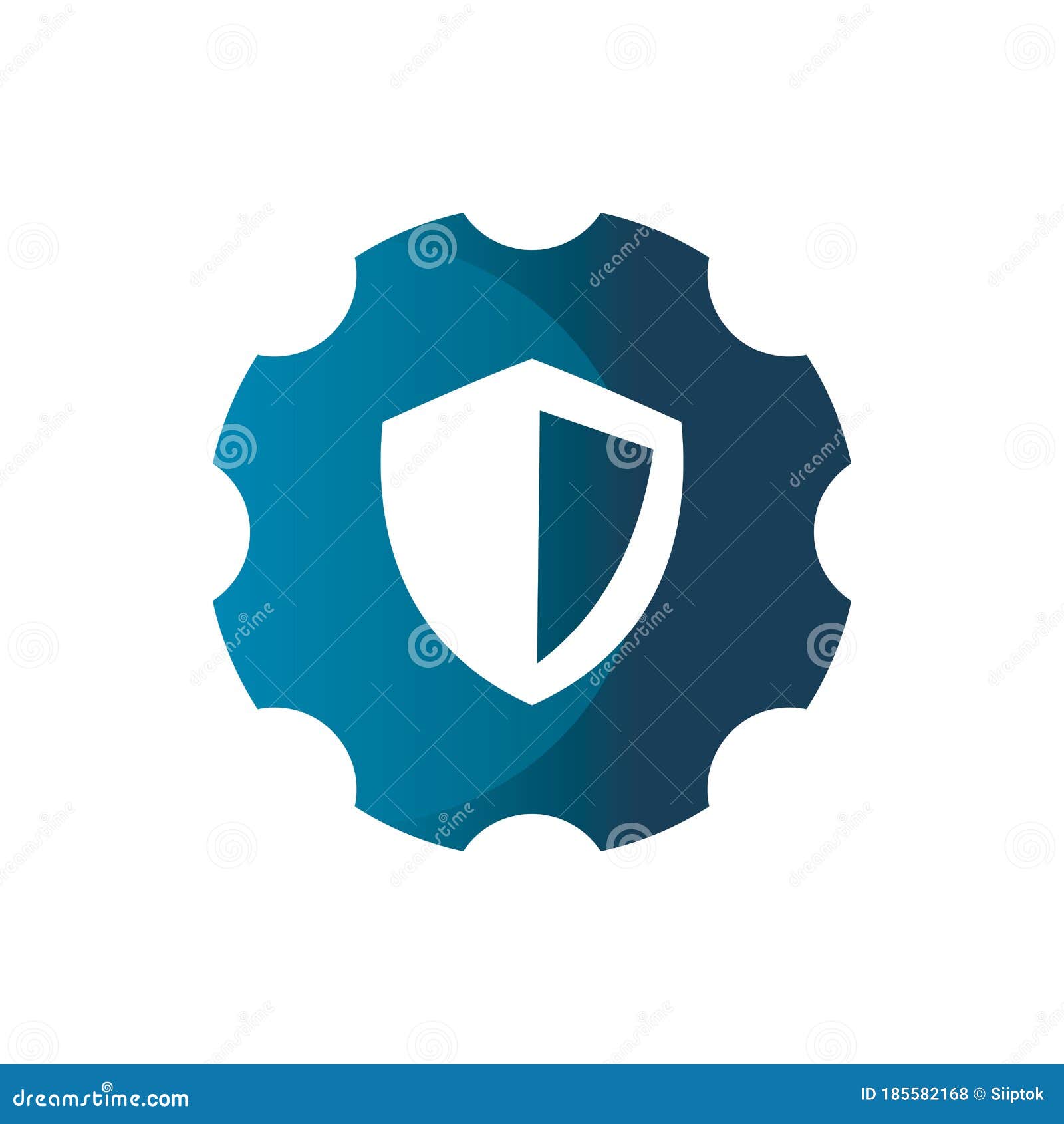 Gear Shield Service Logo Design Stock Vector - Illustration of icon ...