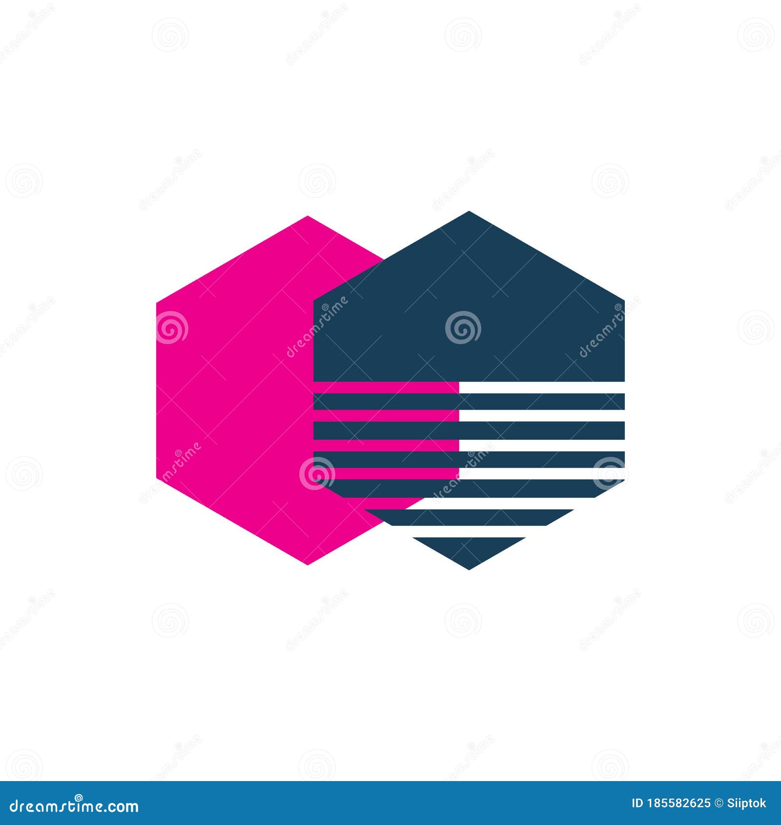 Partner Hexagon Color Logo Design Stock Vector - Illustration of group, abstract: 185582625