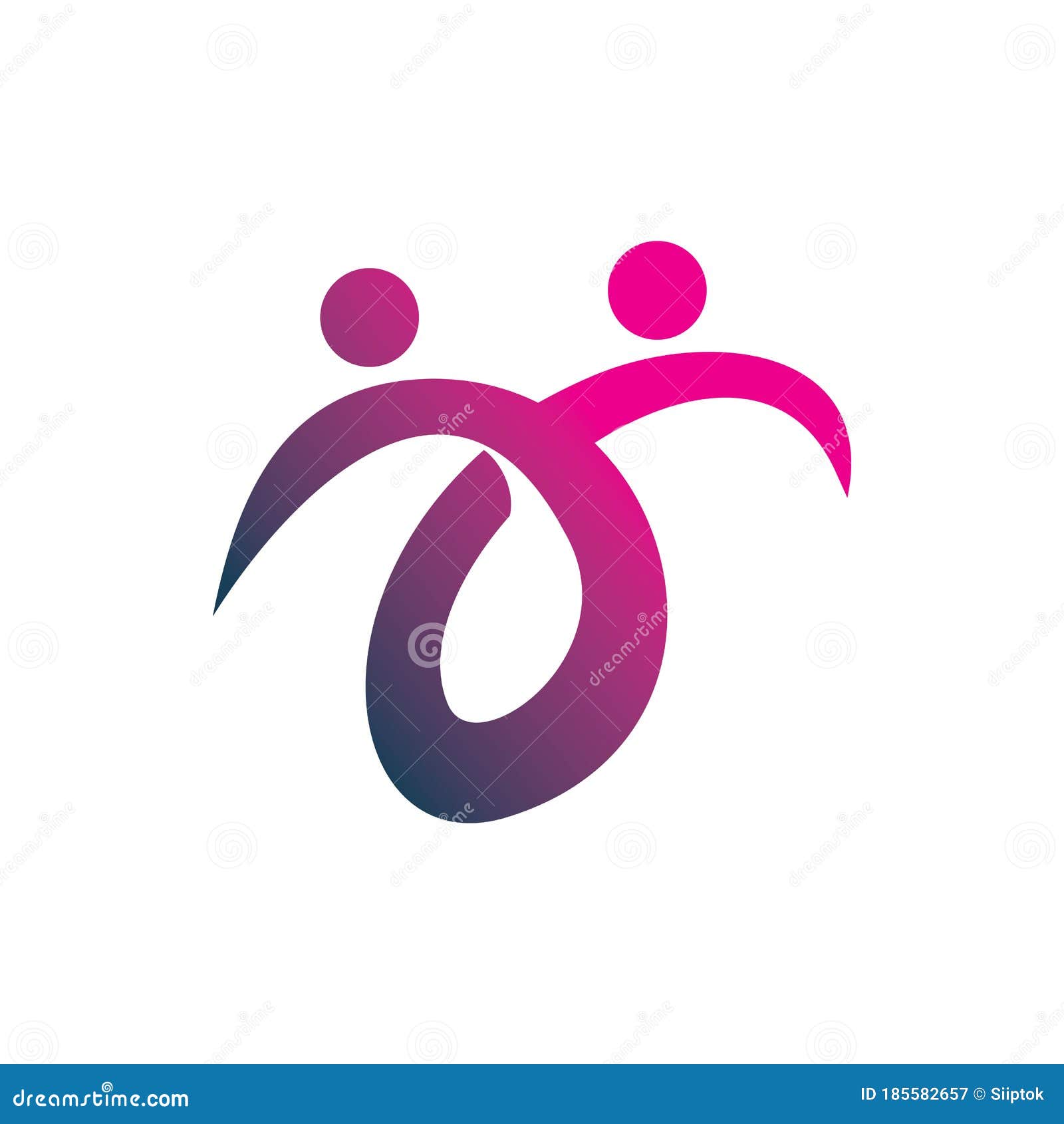 Infinity Human Color Line Logo Design Stock Vector - Illustration of ...