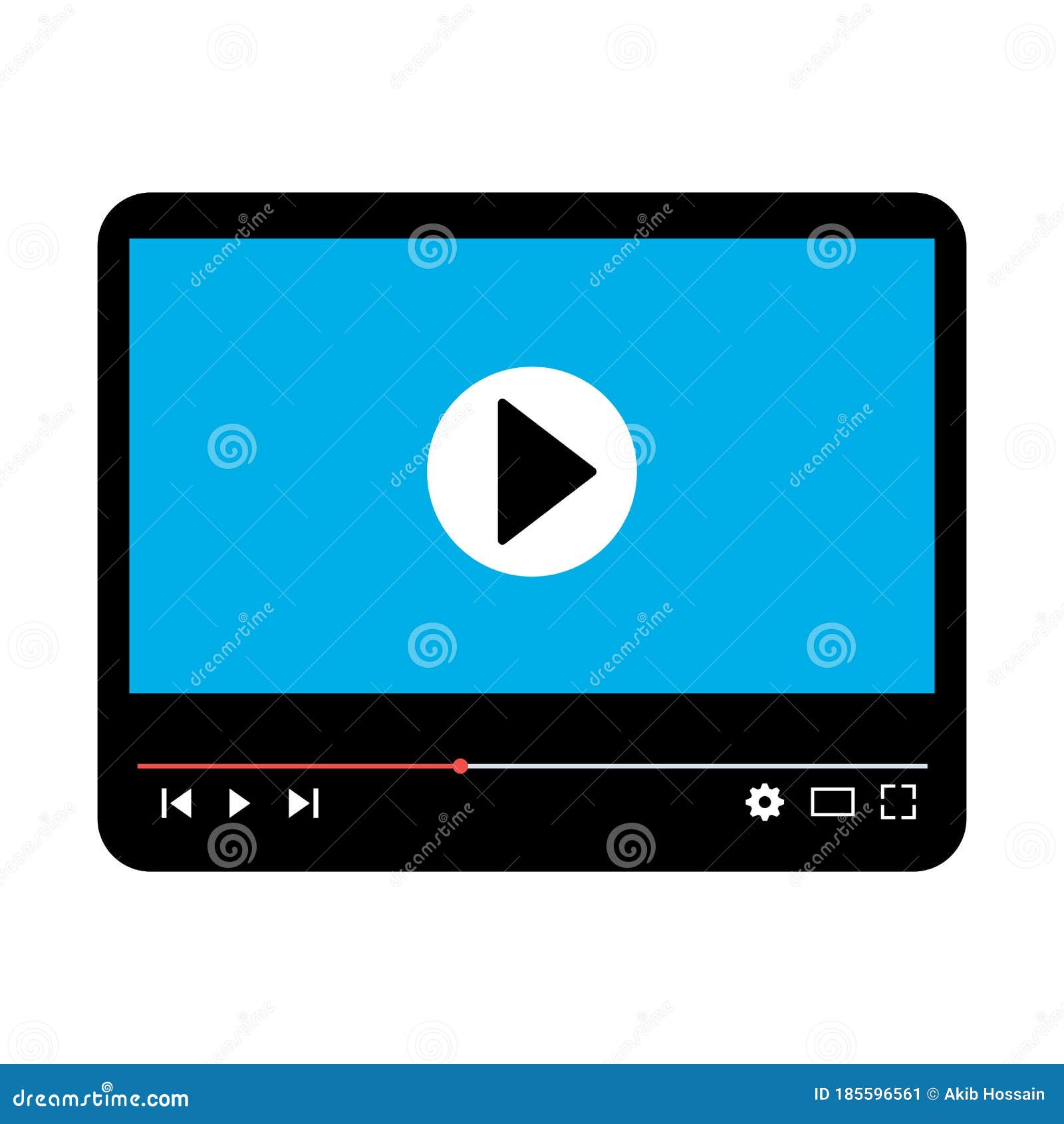 Video Play Button Vector Icon Stock Vector - Illustration of play ...