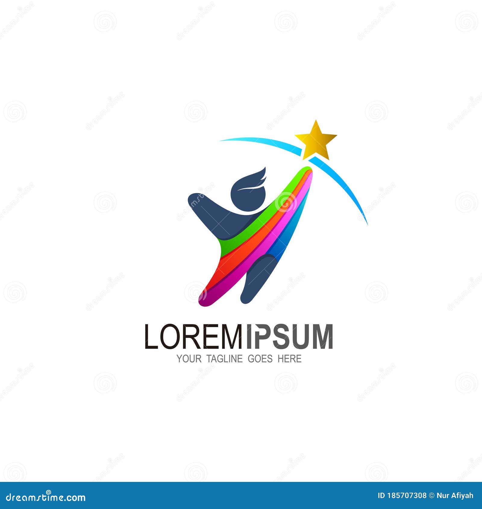 Education Logo with Star Design, Stock Vector - Illustration of ...