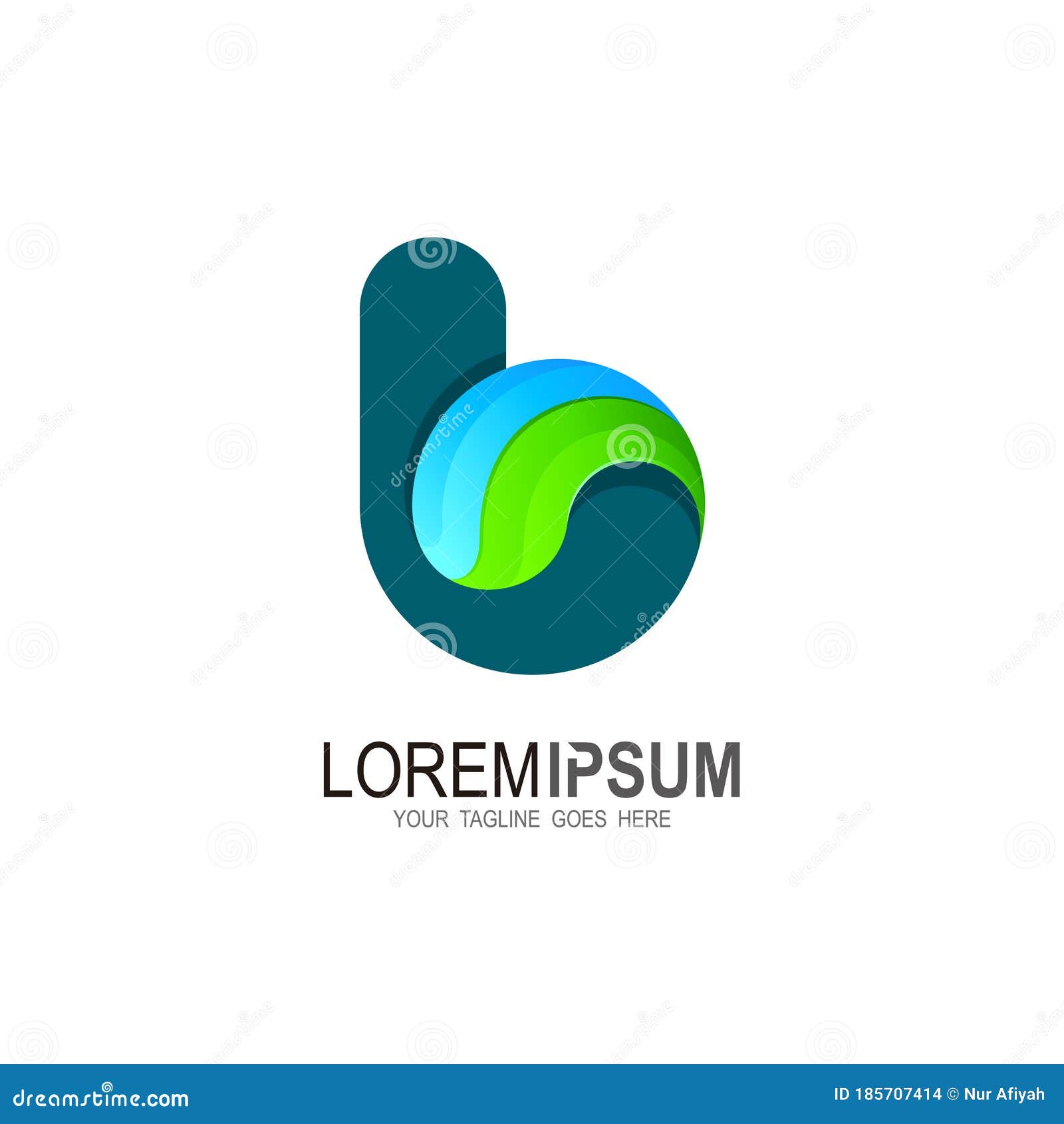 Letter B, B Logo and Colorful Design Vector, 3d Logo Stock Vector ...