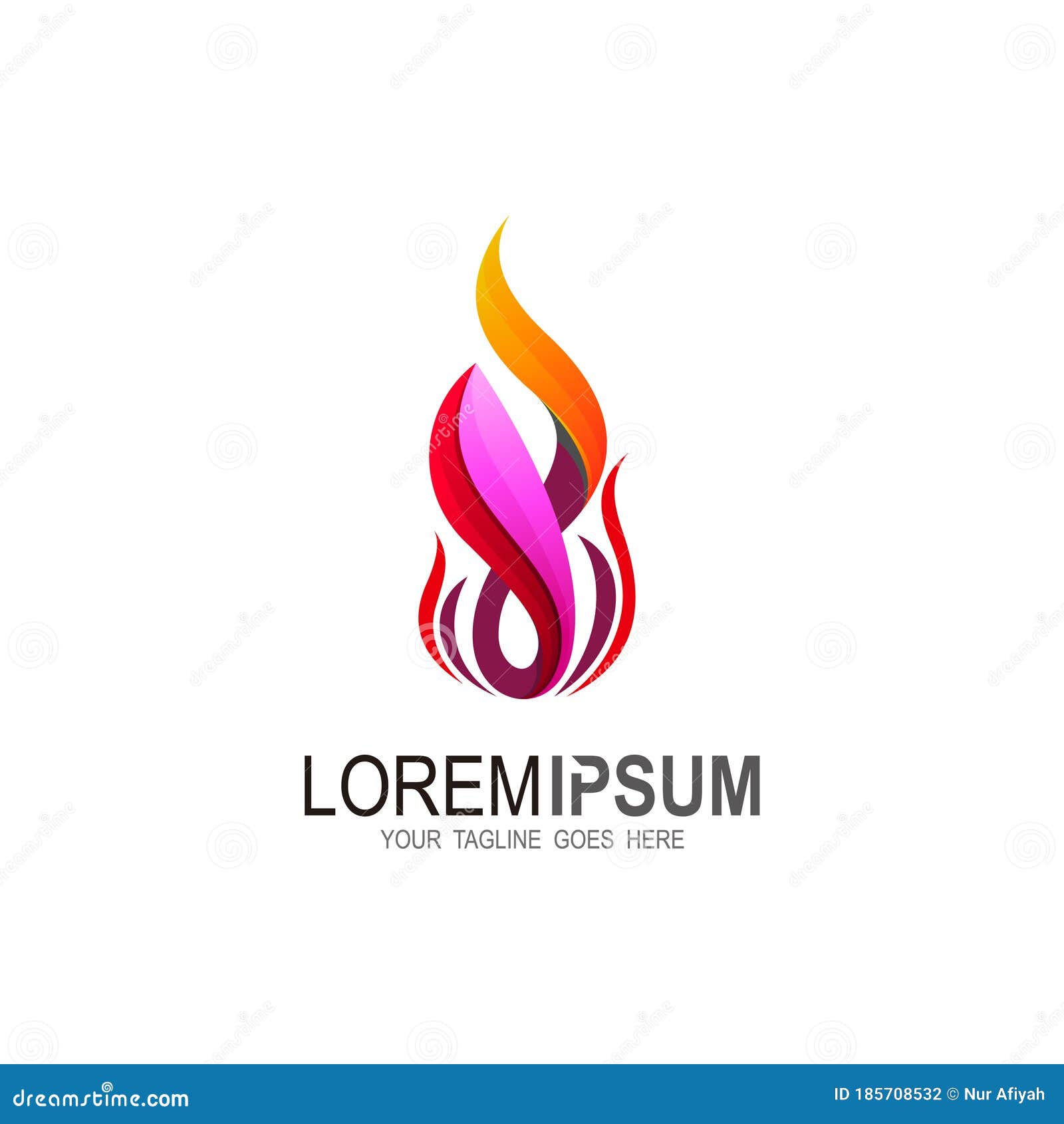 Fire Logo . Red, Yellow Fire Stock Vector - Illustration of graphic ...