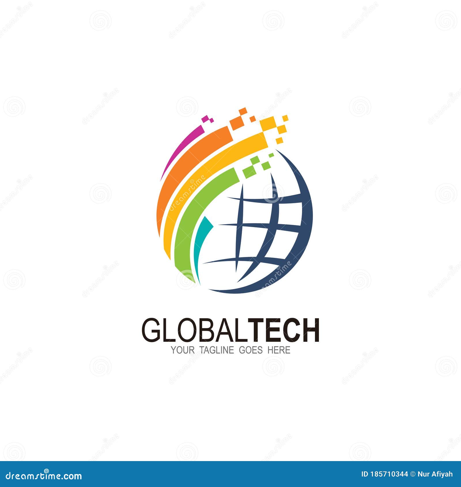 Globe Logo And Arrow Design Combination, Earth Logos Vector ...