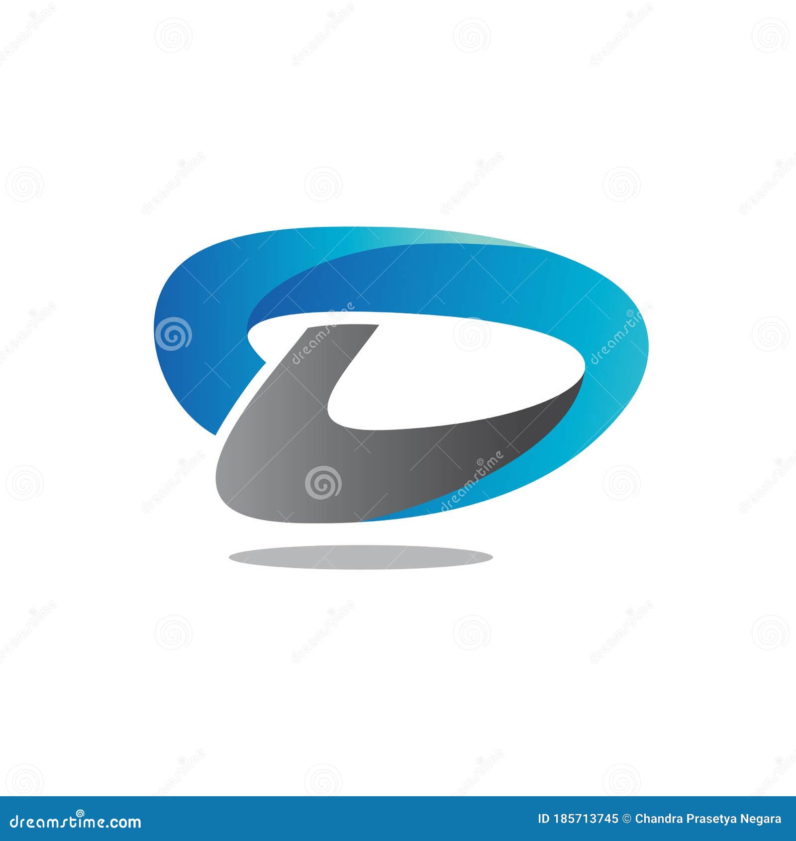 Letter D Emblem Logo in Vector Design Stock Vector - Illustration of ...