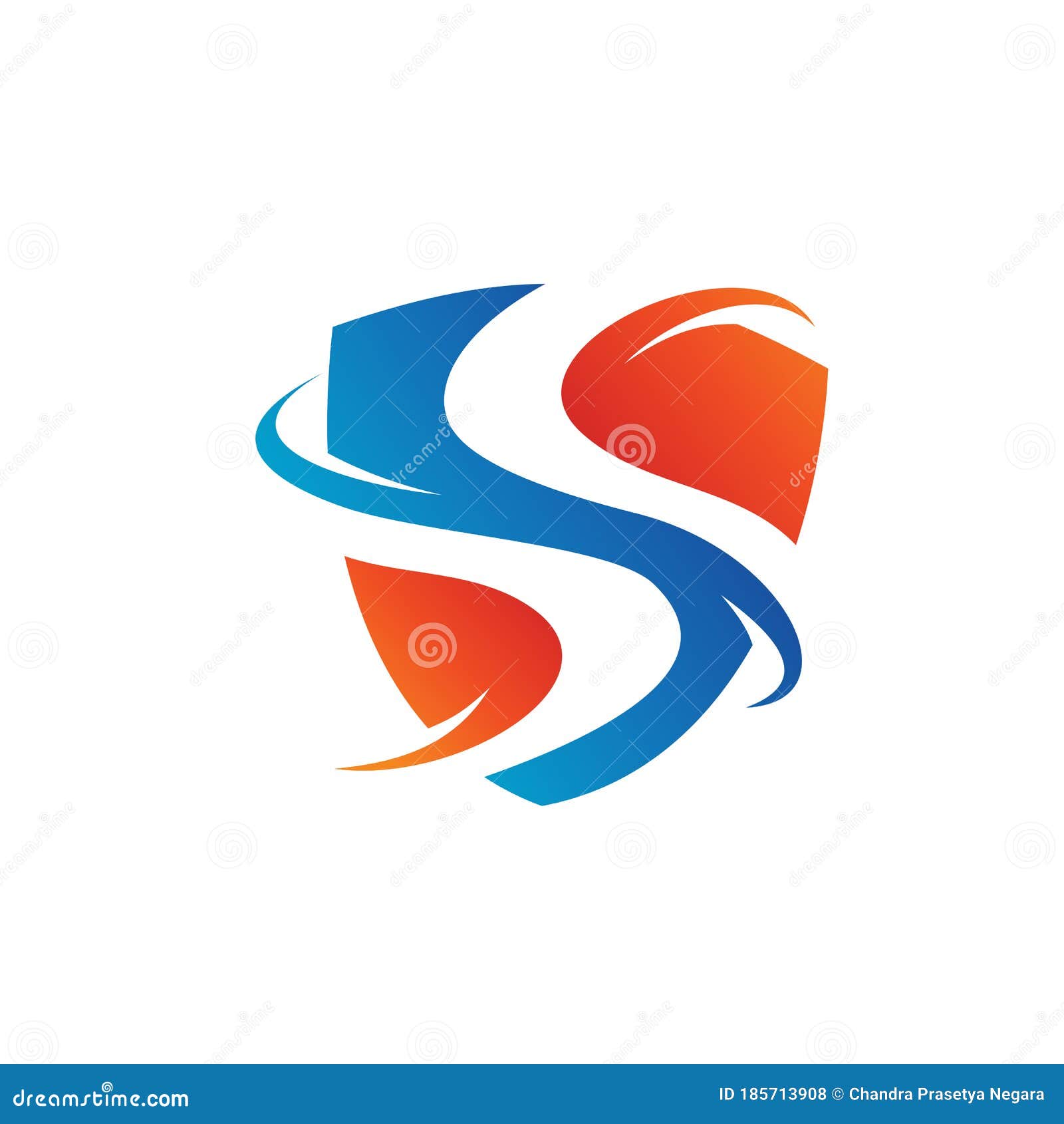 Letter w with wavy s logo stock vector. Illustration of abstract ...