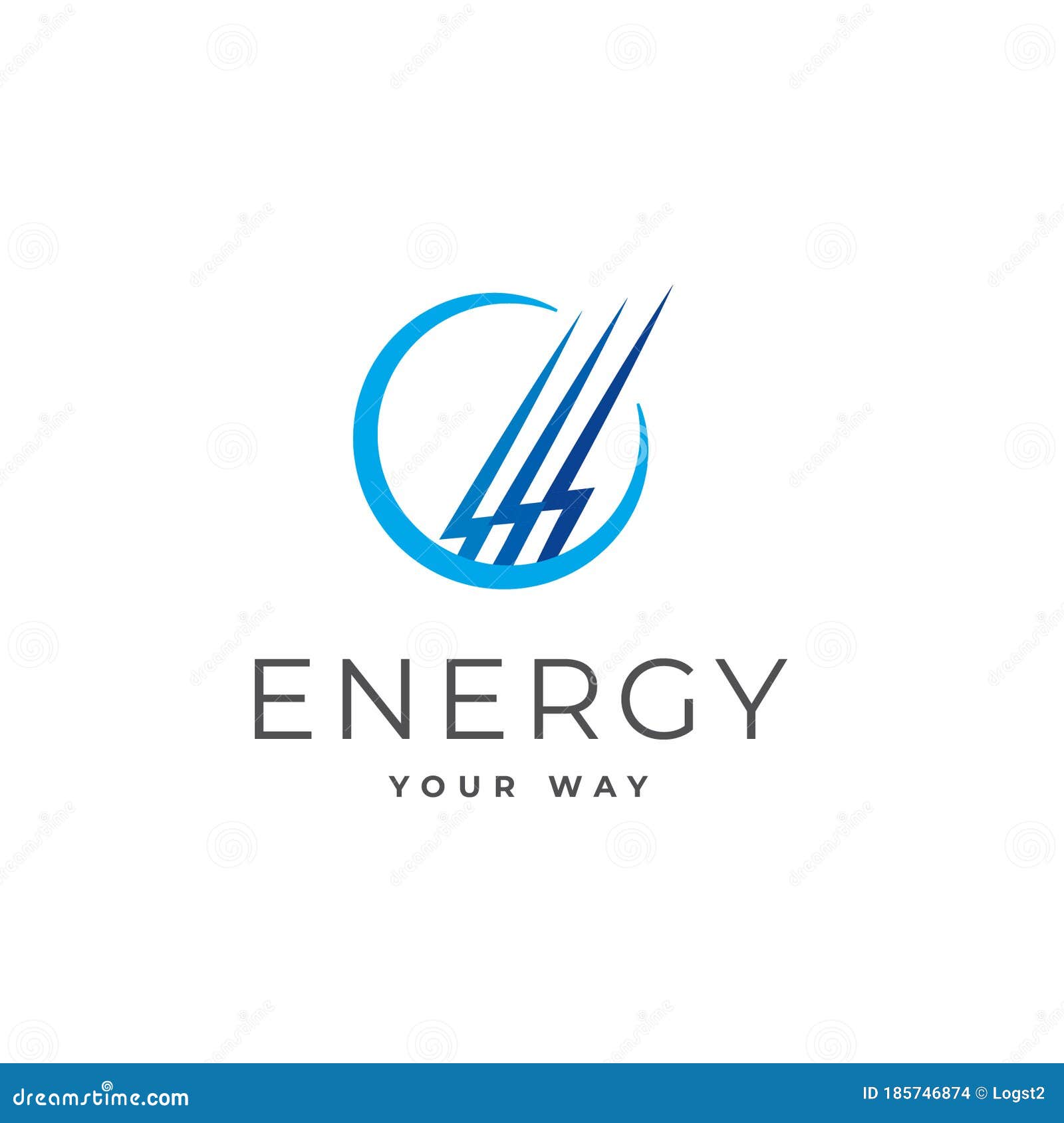 Energy Vector Logo. Energy Emblem Stock Vector - Illustration of ...