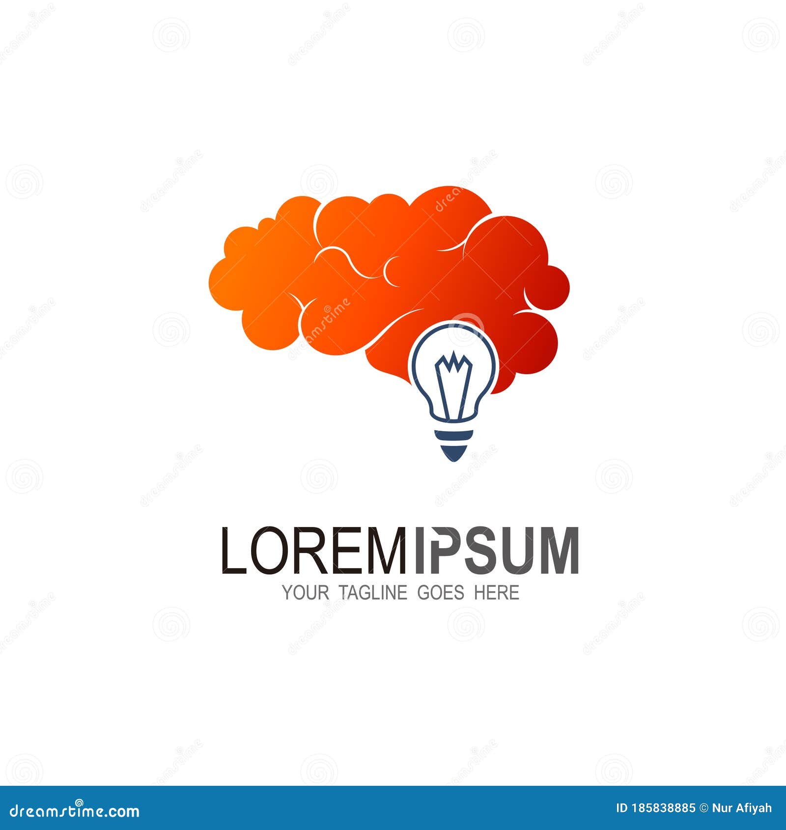 Brain Bulb Icon Symbol Design,Brain Bulb Lamp Logo Stock Vector ...