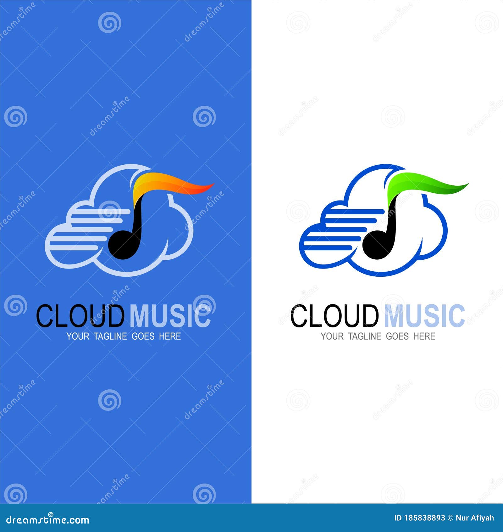 Cloud Music Logo, Music Logo Stock Vector - Illustration of computing ...