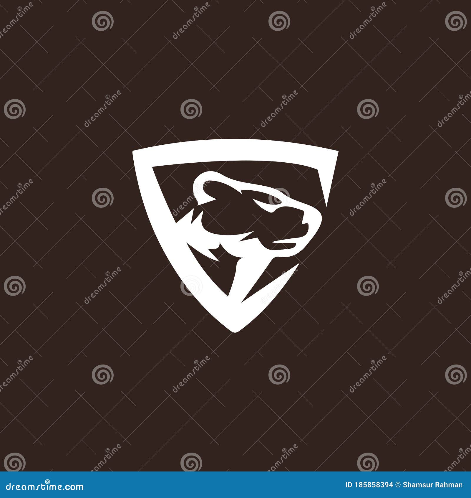 Animal Bears Design Logo Template Stock Vector - Illustration of ...