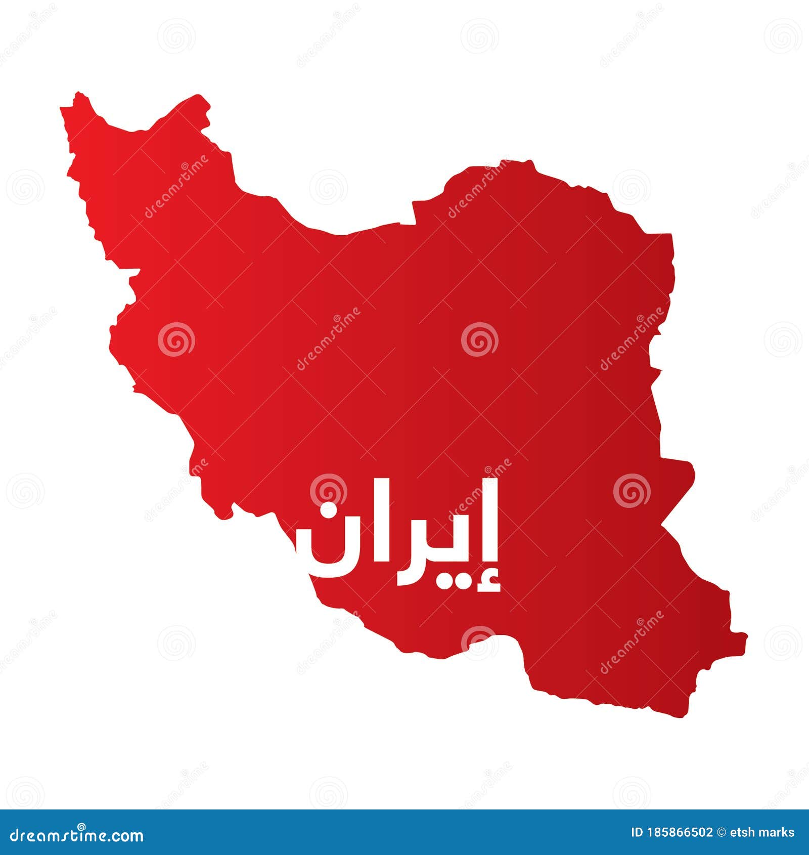 Simplified Map Of Iran Persia Outline. Fill And Stroke Are Nat Vector ...