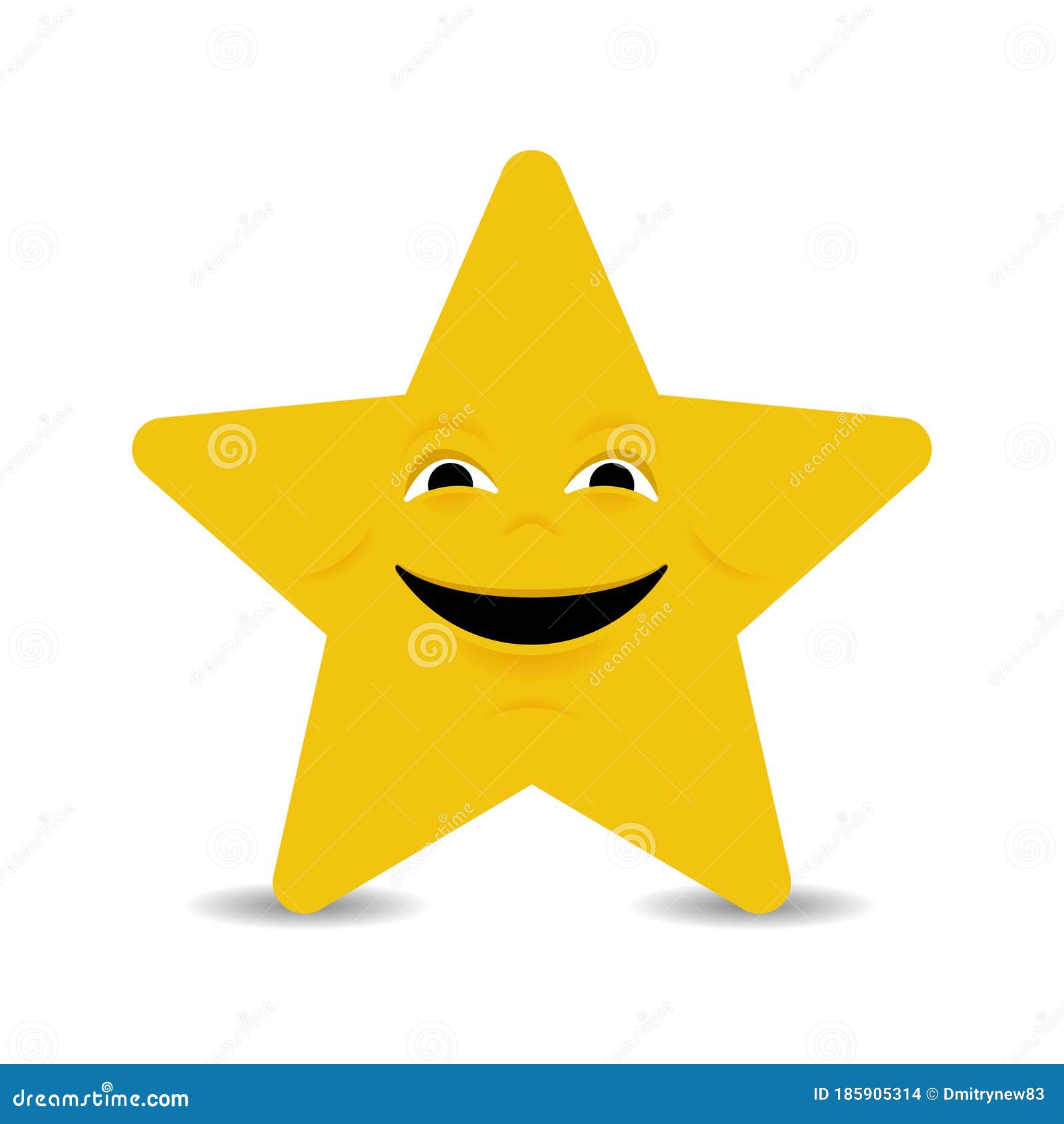 Smiling Star for Positive Feedback Motivation Stock Vector ...