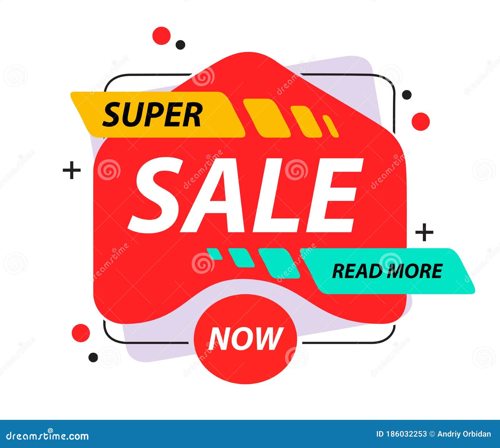 Super Sale Banner Template Design Stock Vector - Illustration of ...
