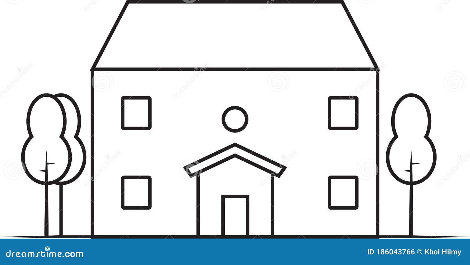 Illustration Vector Graphic of Simple House Logo. Stock Vector ...