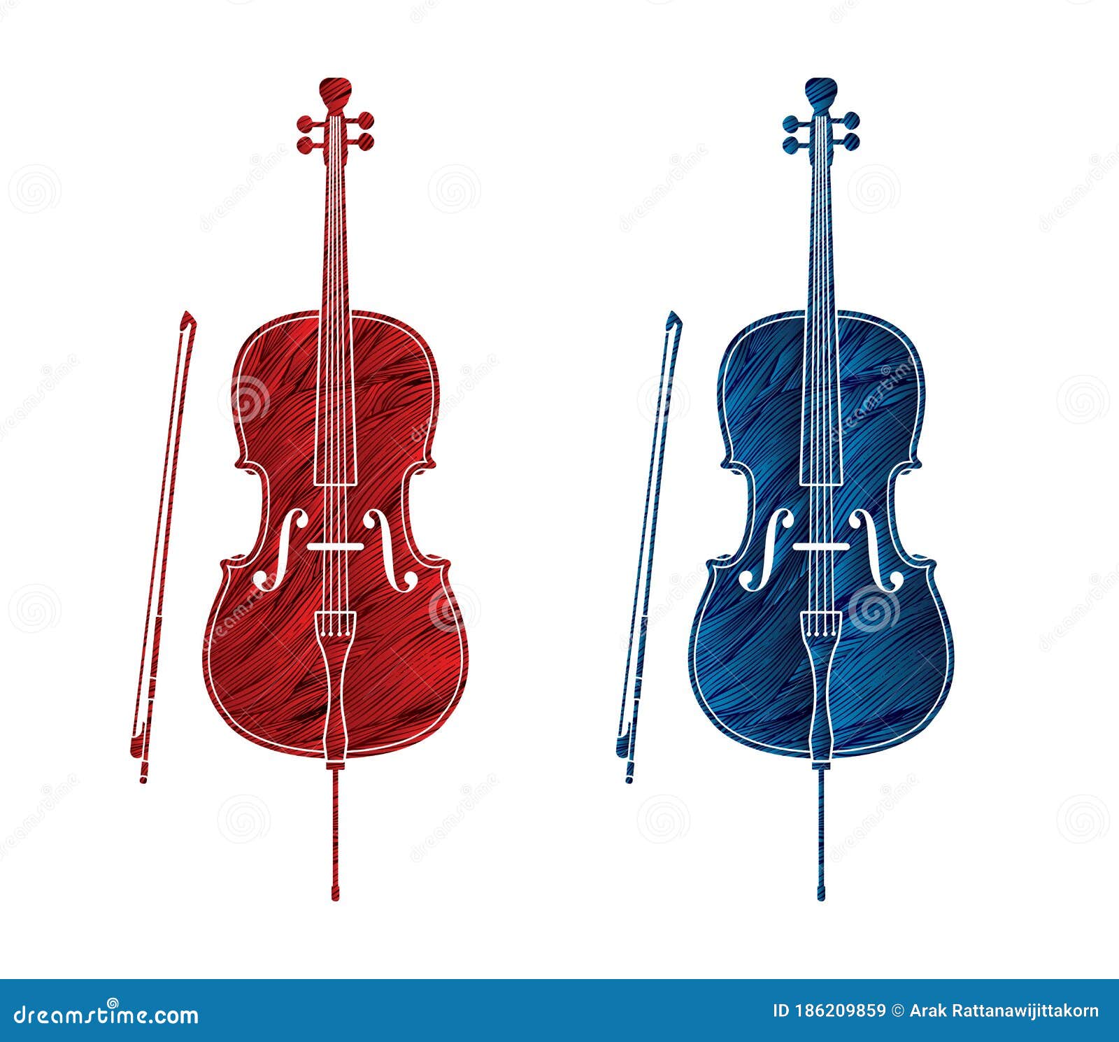 Cello Instrument Cartoon Music Graphic Vector. Stock Vector ...