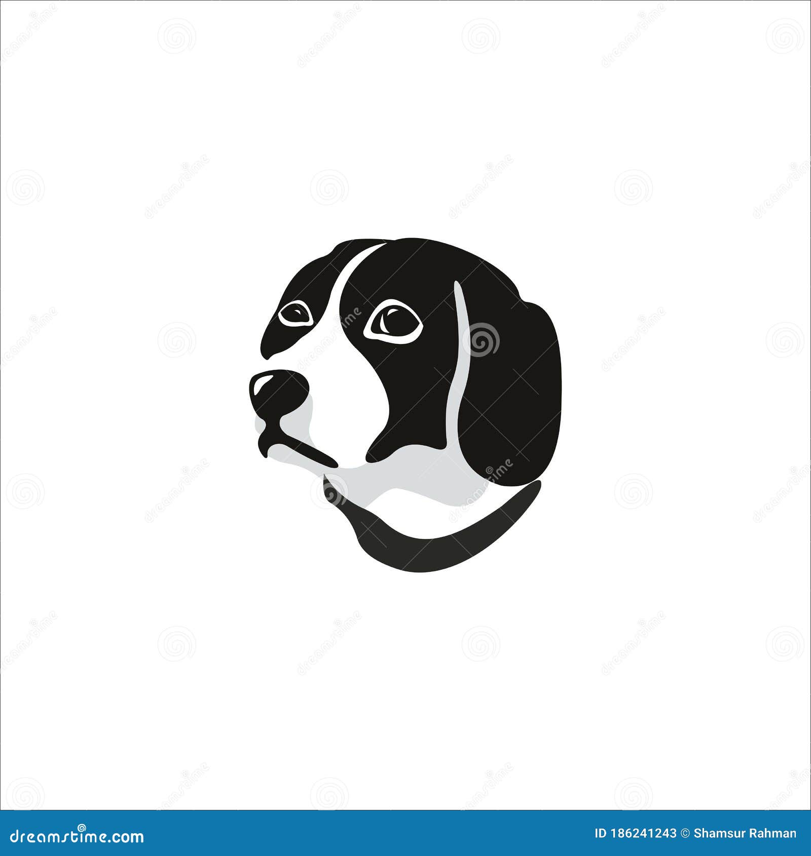 Animal Dog Logo Vector Design Template Stock Vector - Illustration of ...
