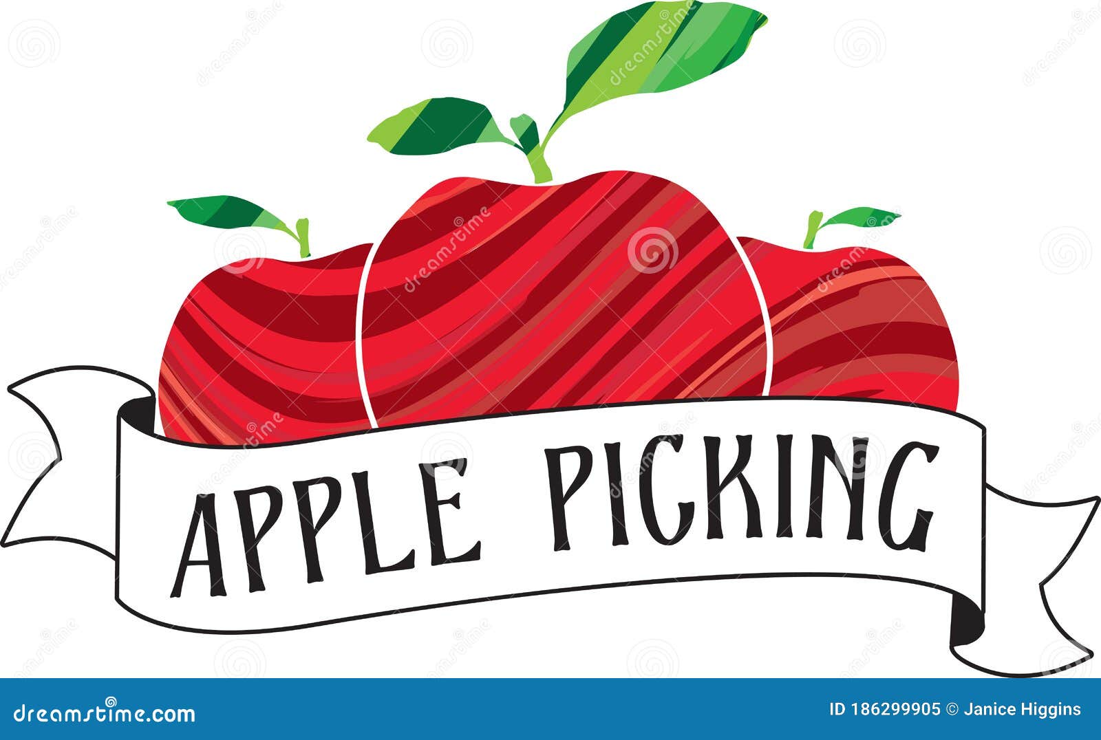 Apple Picking Ilogo for Farm Stand Stock Vector - Illustration of ...