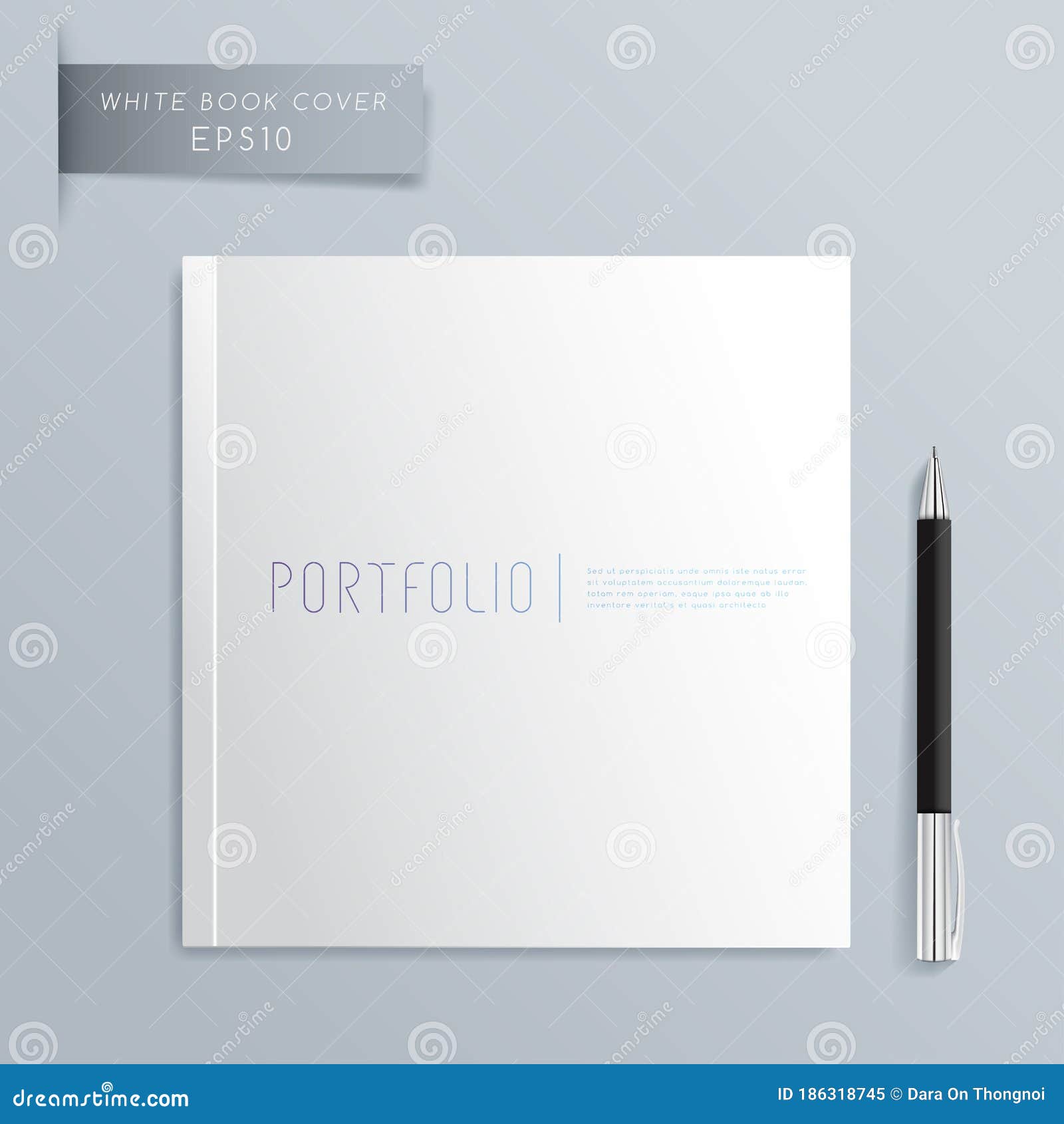 Hard Cover Book Template : Vector Illustration Stock Vector ...