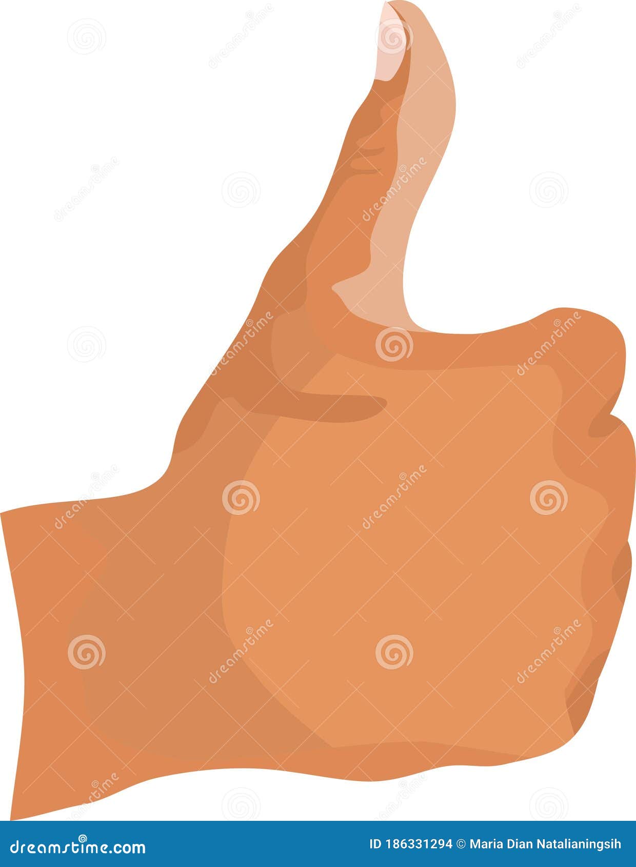 Thumb Part of Body Hand Vector Illustration Stock Vector - Illustration ...