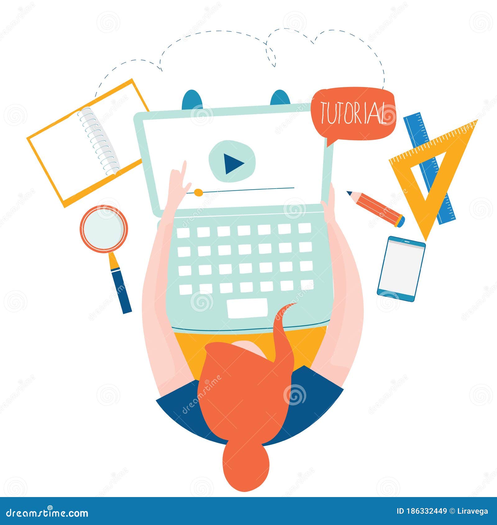 Education, Online Training Courses, Distance Education Flat Vector ...