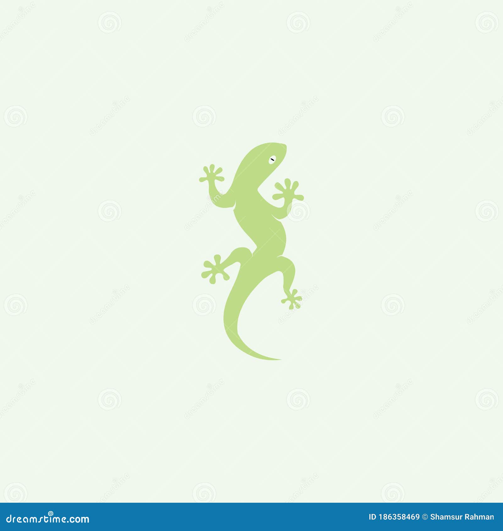 Gecko Lizard Logo Design in Illustrator Stock Vector - Illustration of ...