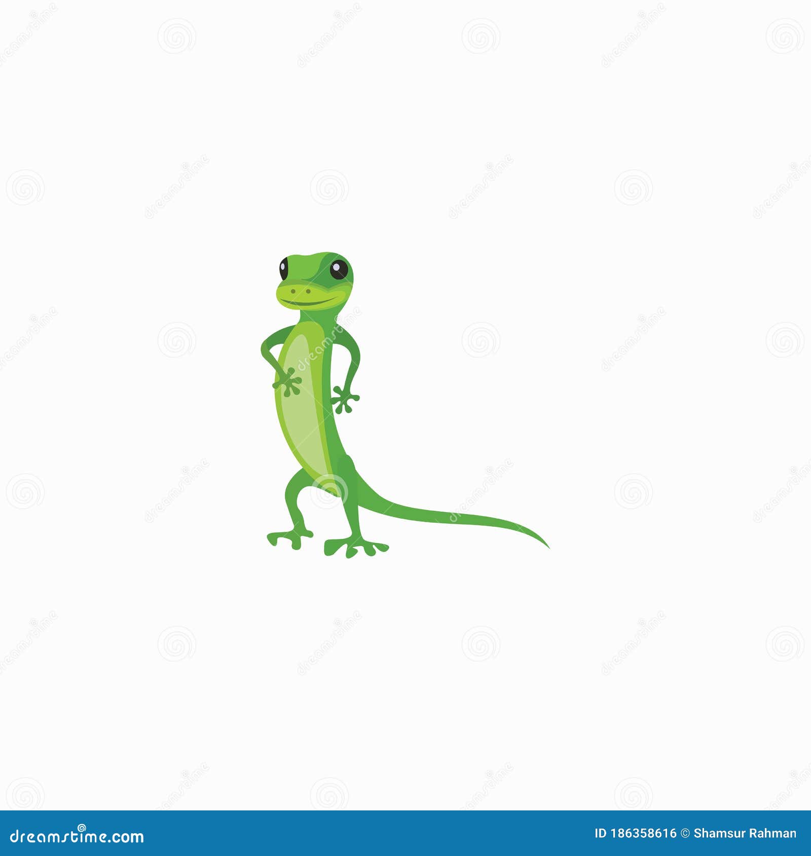 Gecko Lizard Logo Design in Illustrator Stock Vector - Illustration of ...