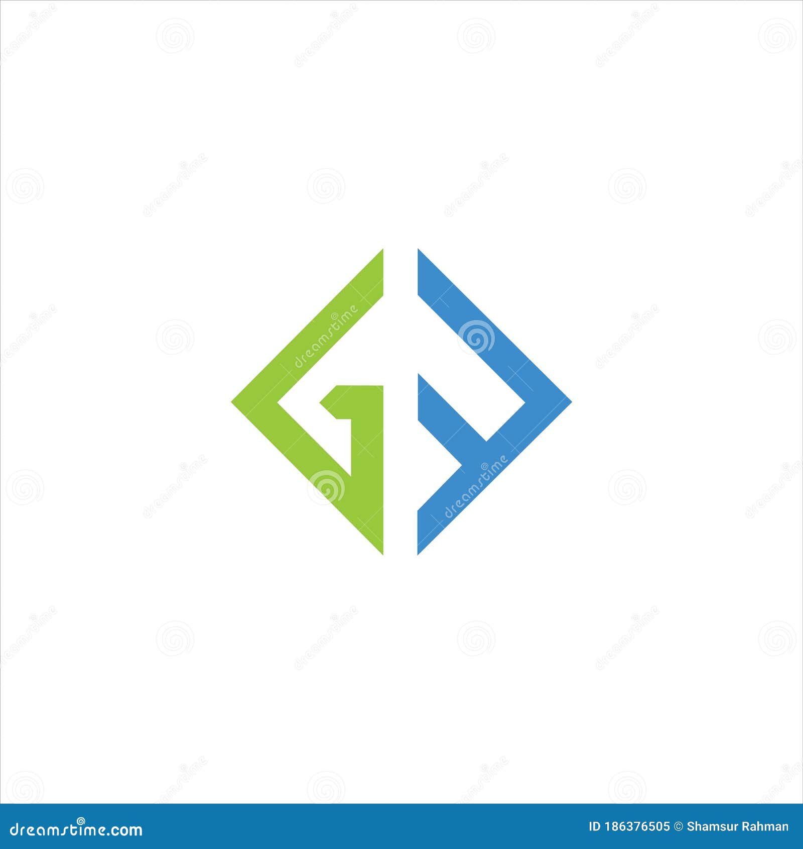 Initial Letter Gf Logo or Fg Logo Vector Design Template Stock Vector ...