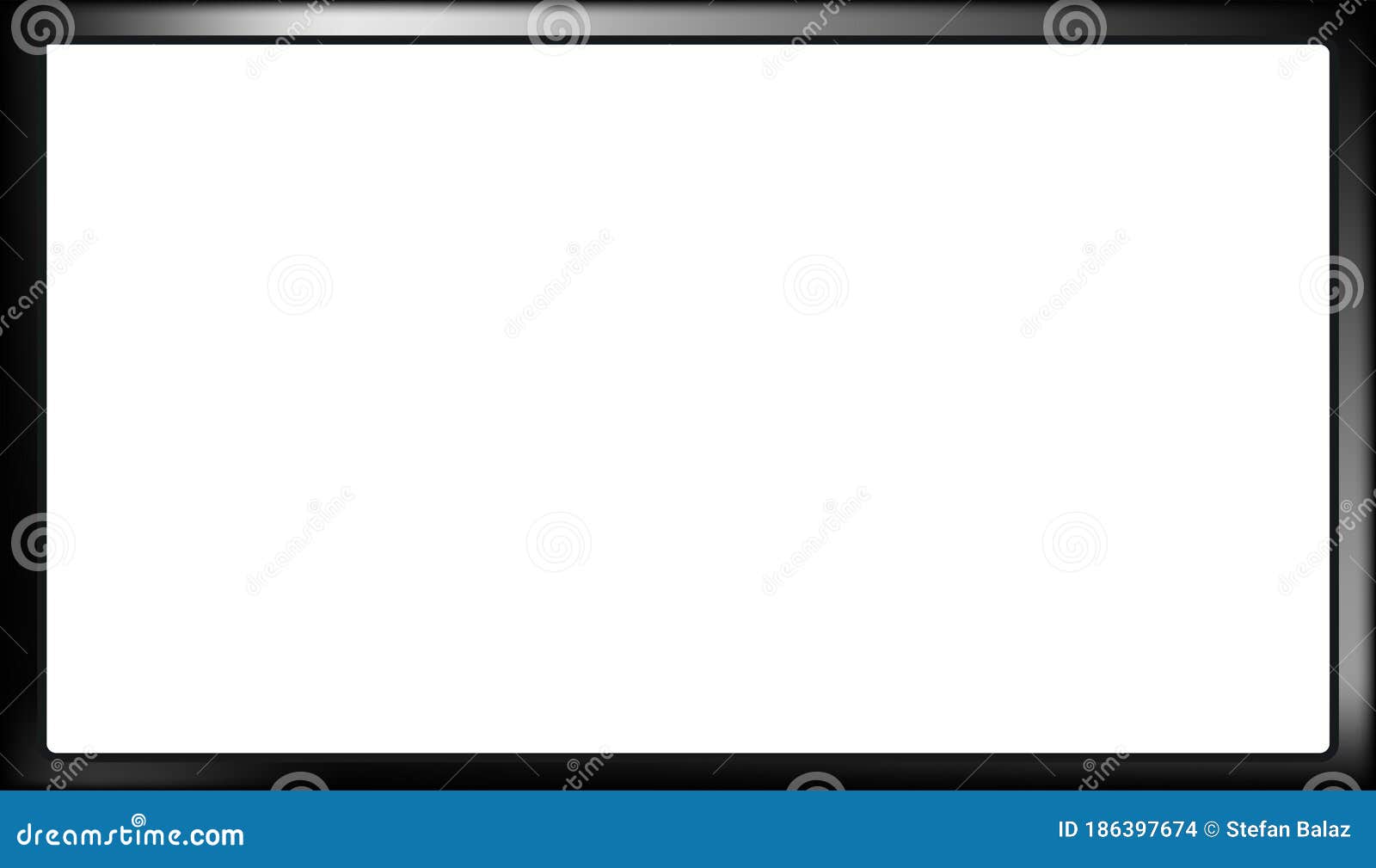 Modern Blank Flat Screen TV Set, LCD Television on a Transparent ...