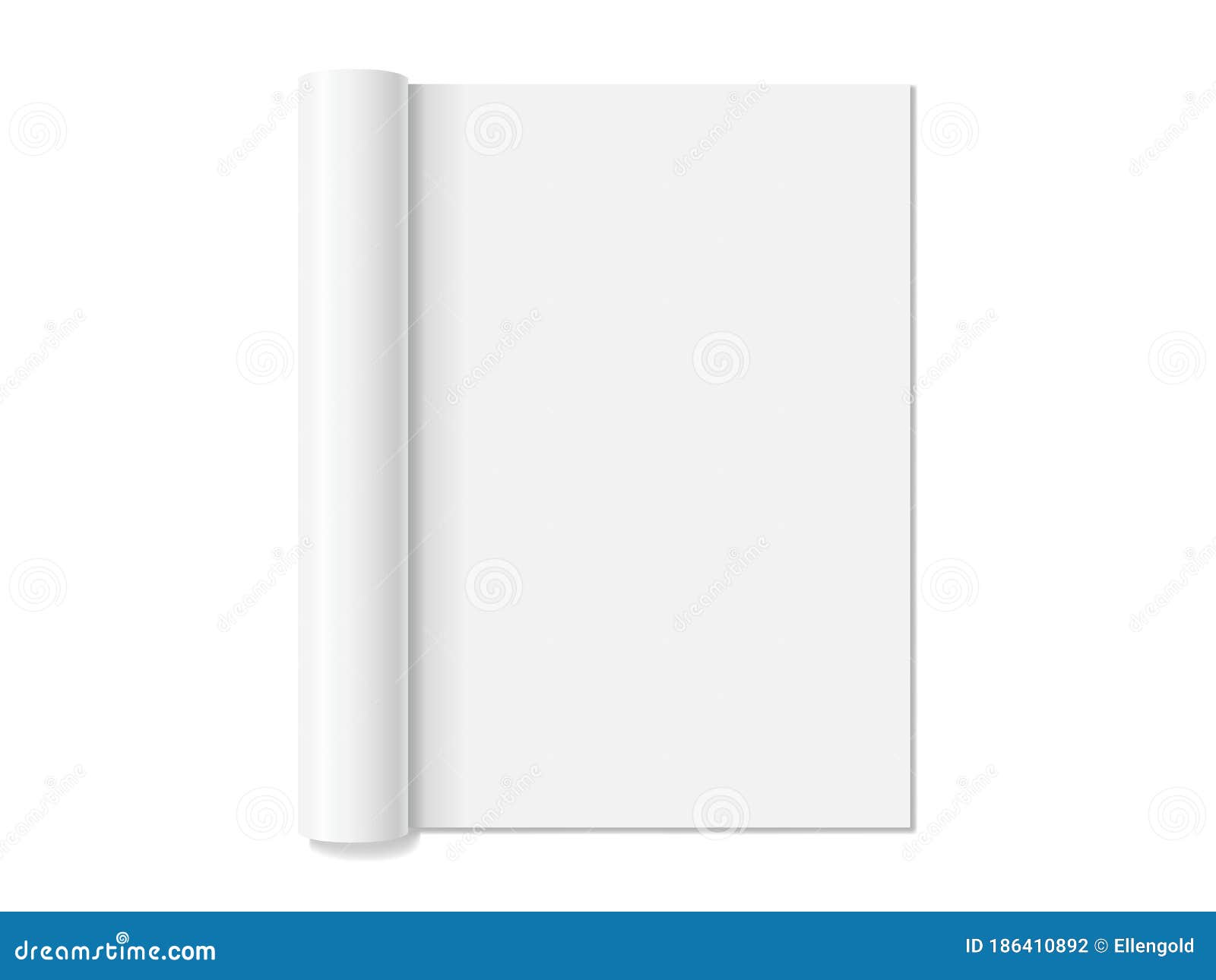 Open Magazine Isolated on White Background Stock Vector - Illustration ...