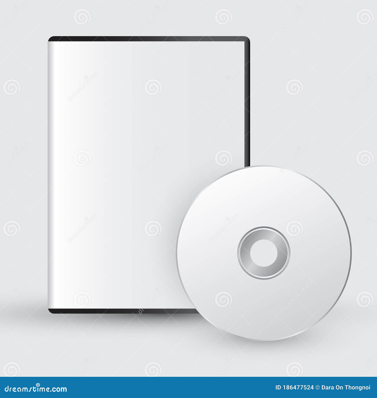 Blank White Cd Template with Packaging and White Cover : Vector ...