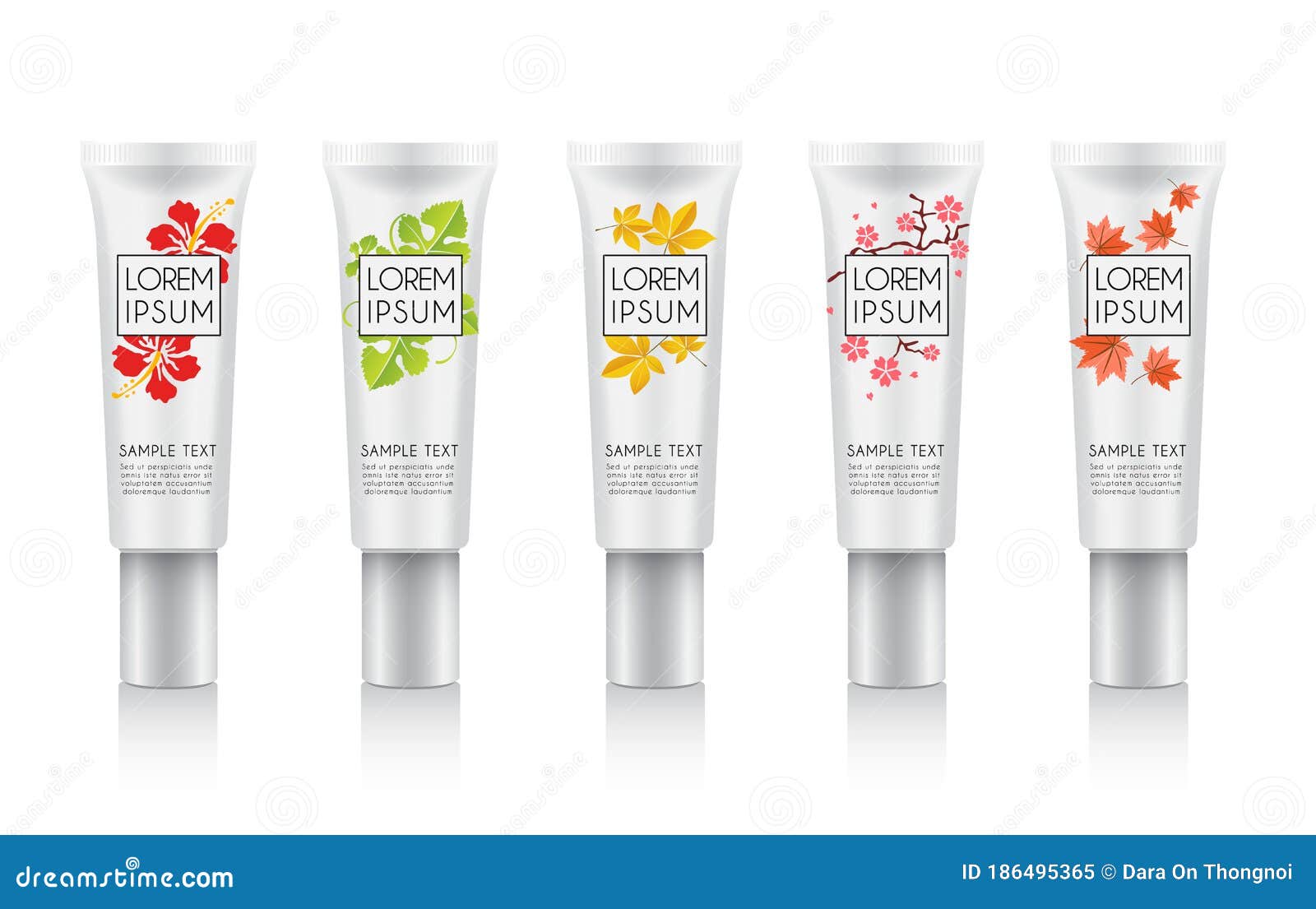 Hand Cream Packaging Template : Vector Illustration Stock Illustration ...